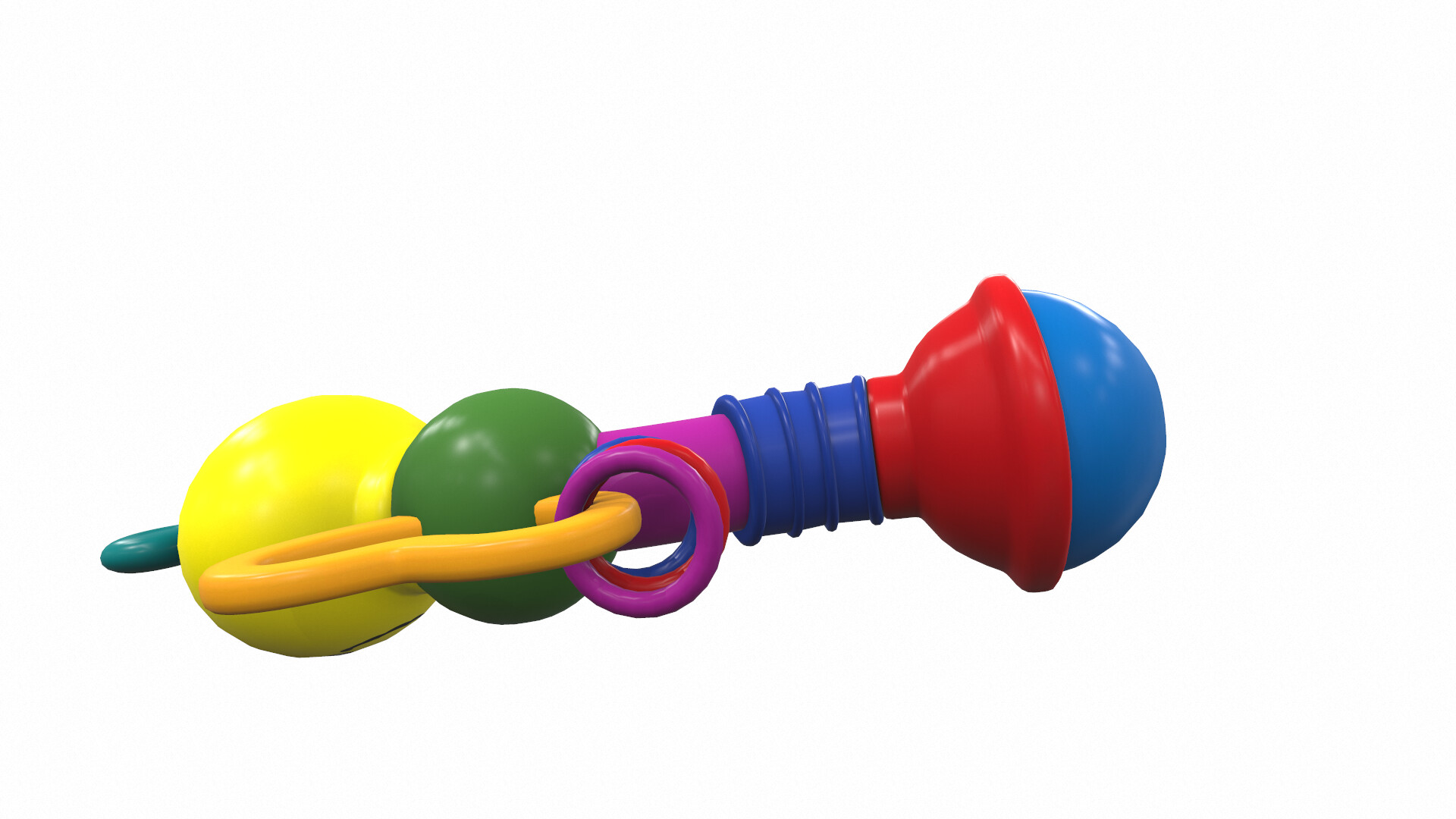 3D Collector - Plastic baby toy rattle 1