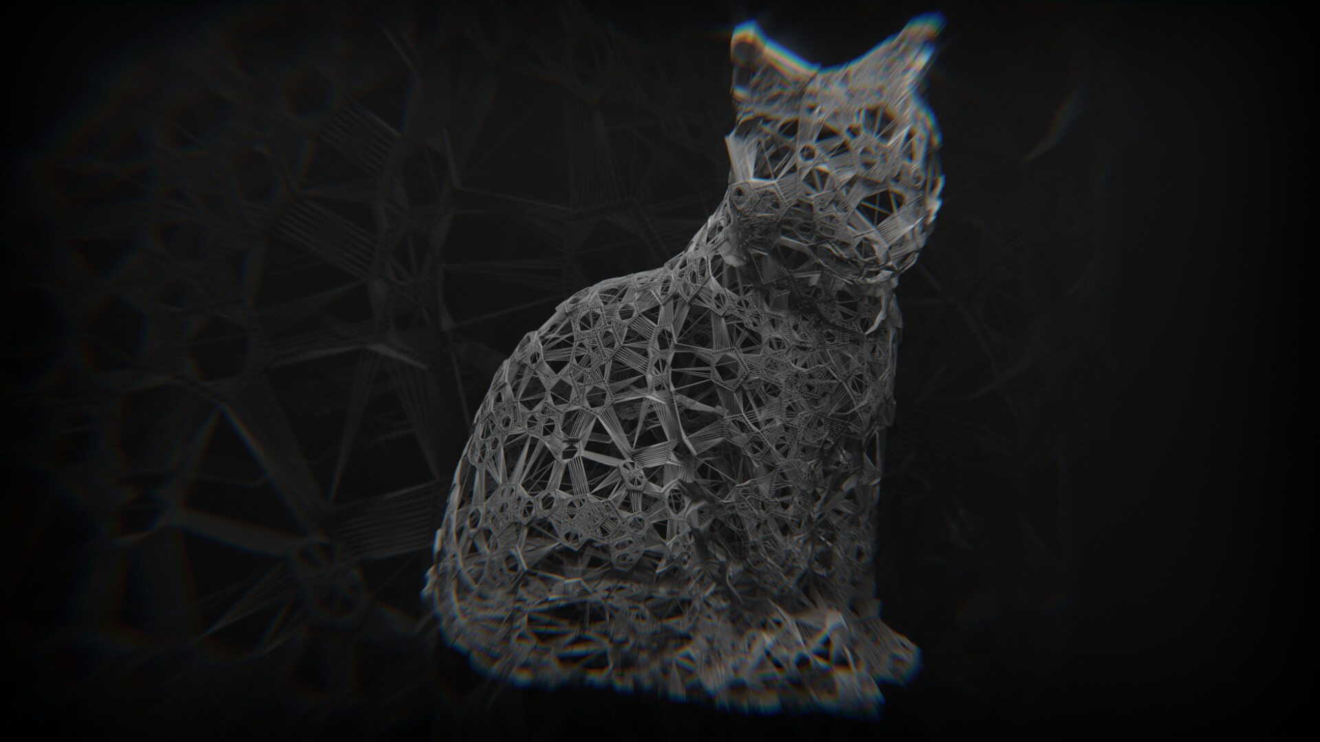 Ben Luke Parsons - Stunning Wireframe Effect-Blender Practise
