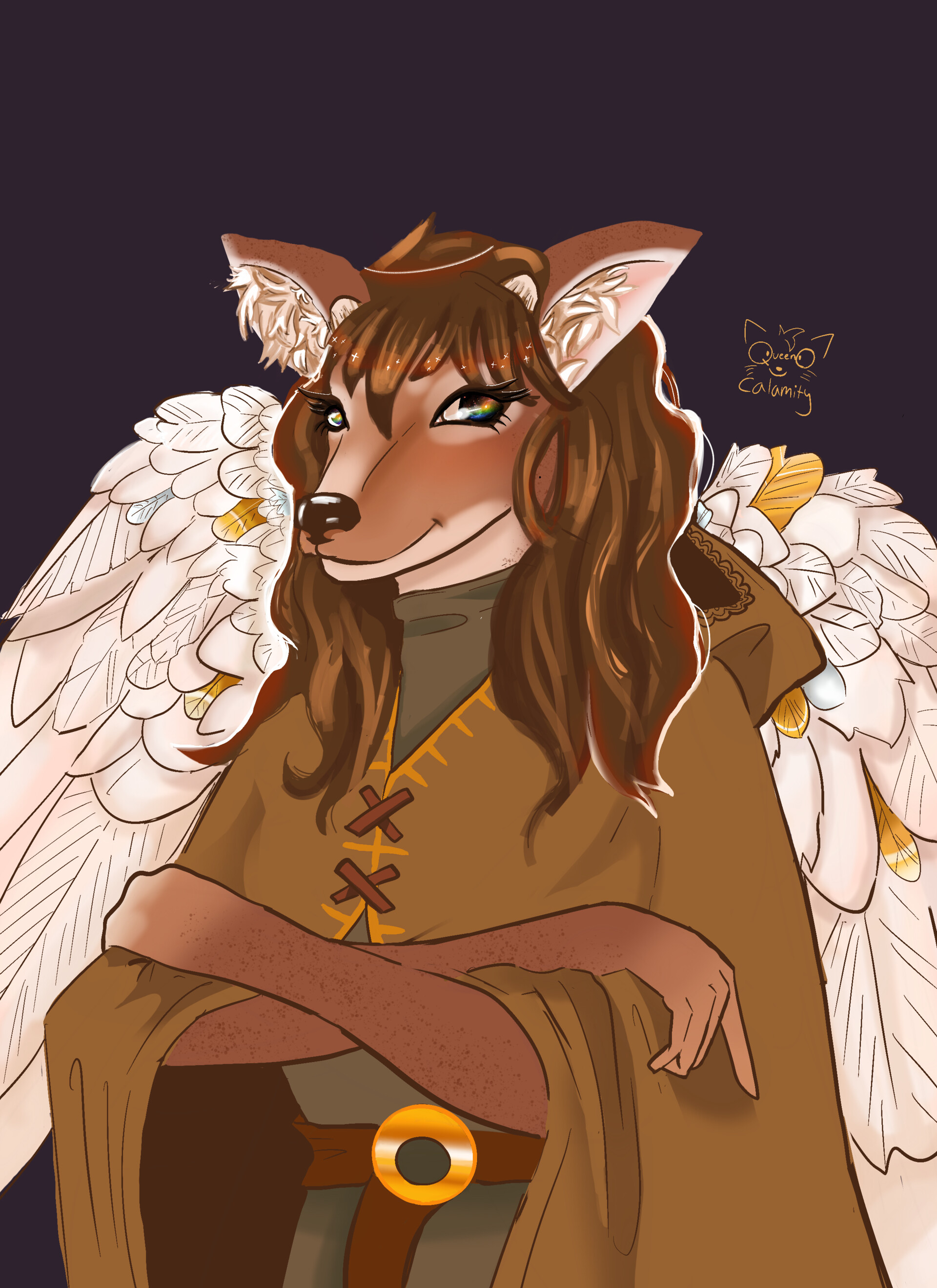 ArtStation - Winged Deer Fursona
