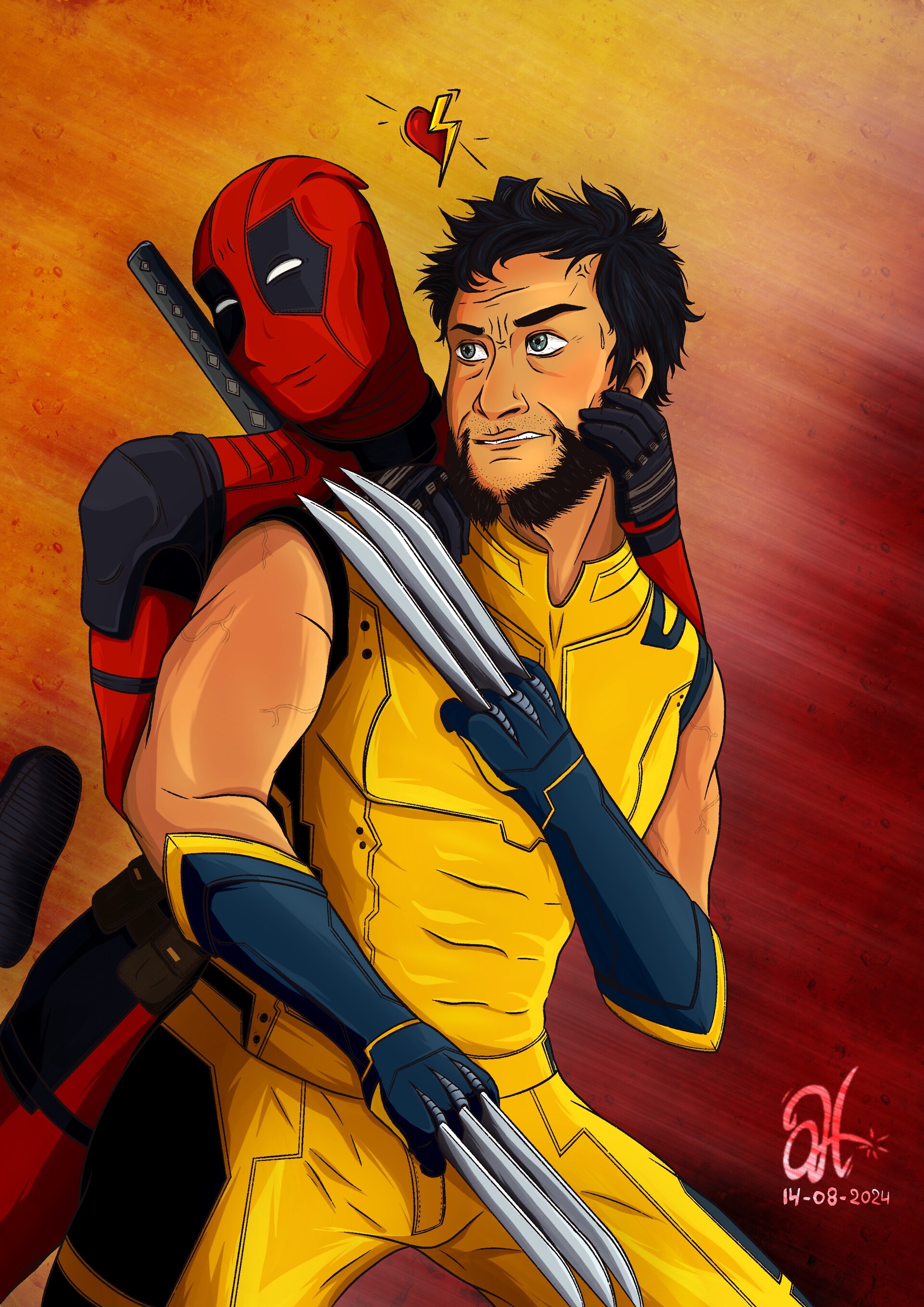 ArtStation - Deadpool x Wolverine bromance 🤣