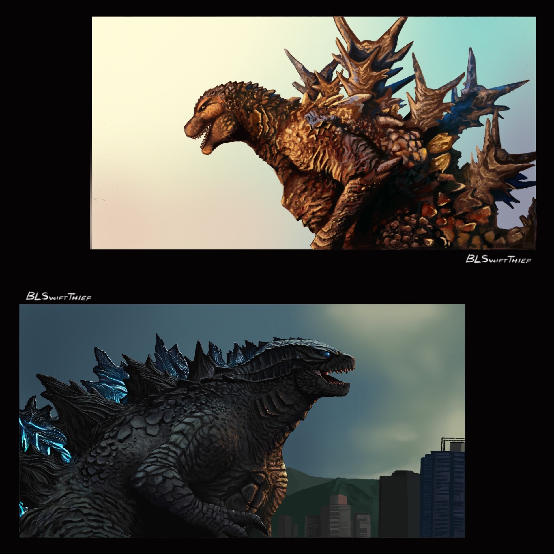 ArtStation - Godzilla Minus One and Godzilla 2019