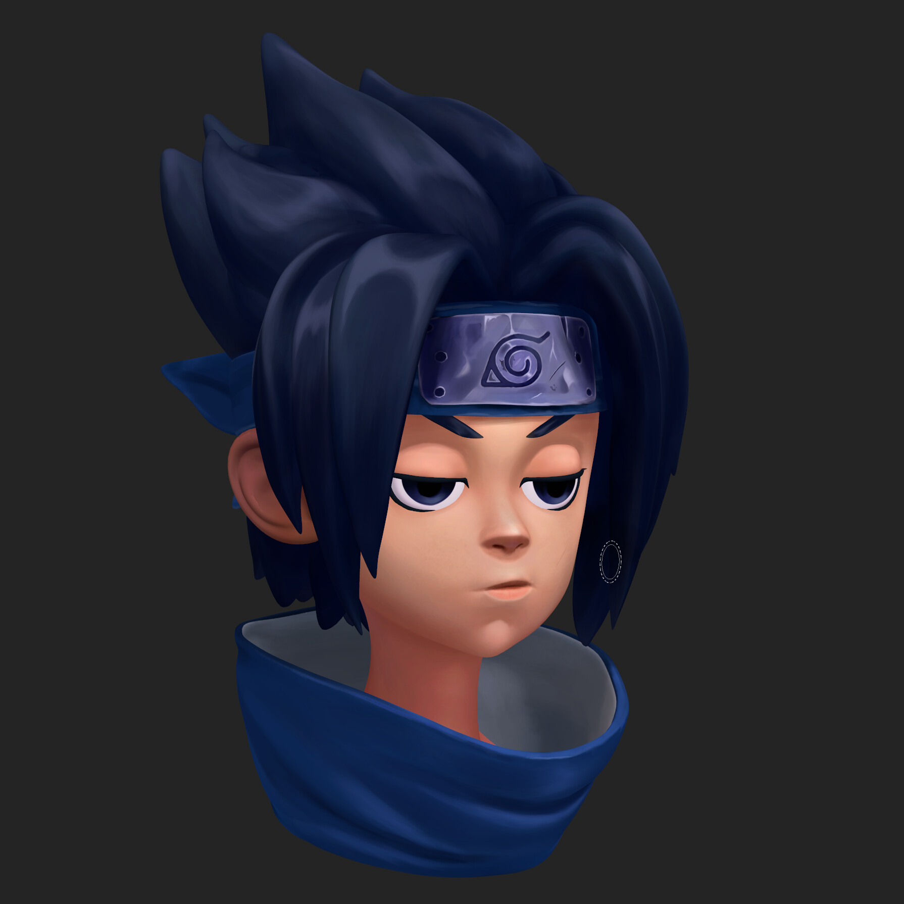 Vinicius Imbimbo - Sasuke Uchiha - HandPaint Study