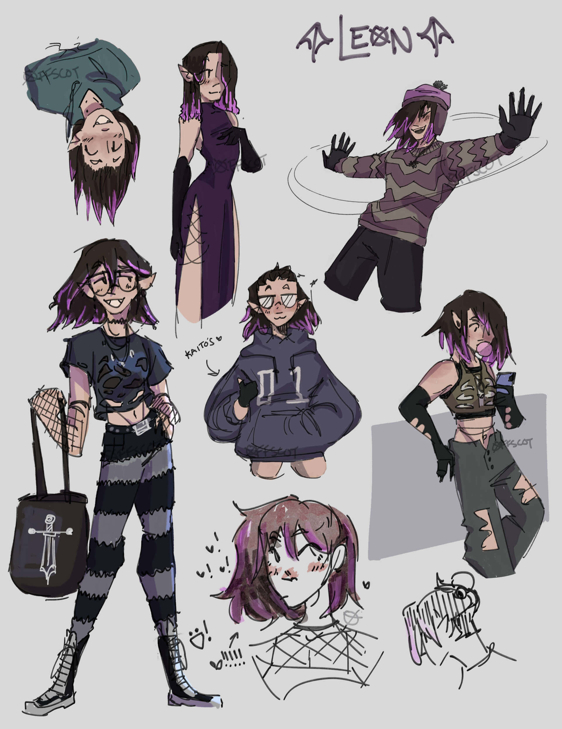 ArtStation - Leon Partridge - Outfit Sheet