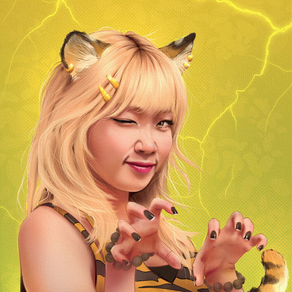 ArtStation - Thundering Tigress Chaewon