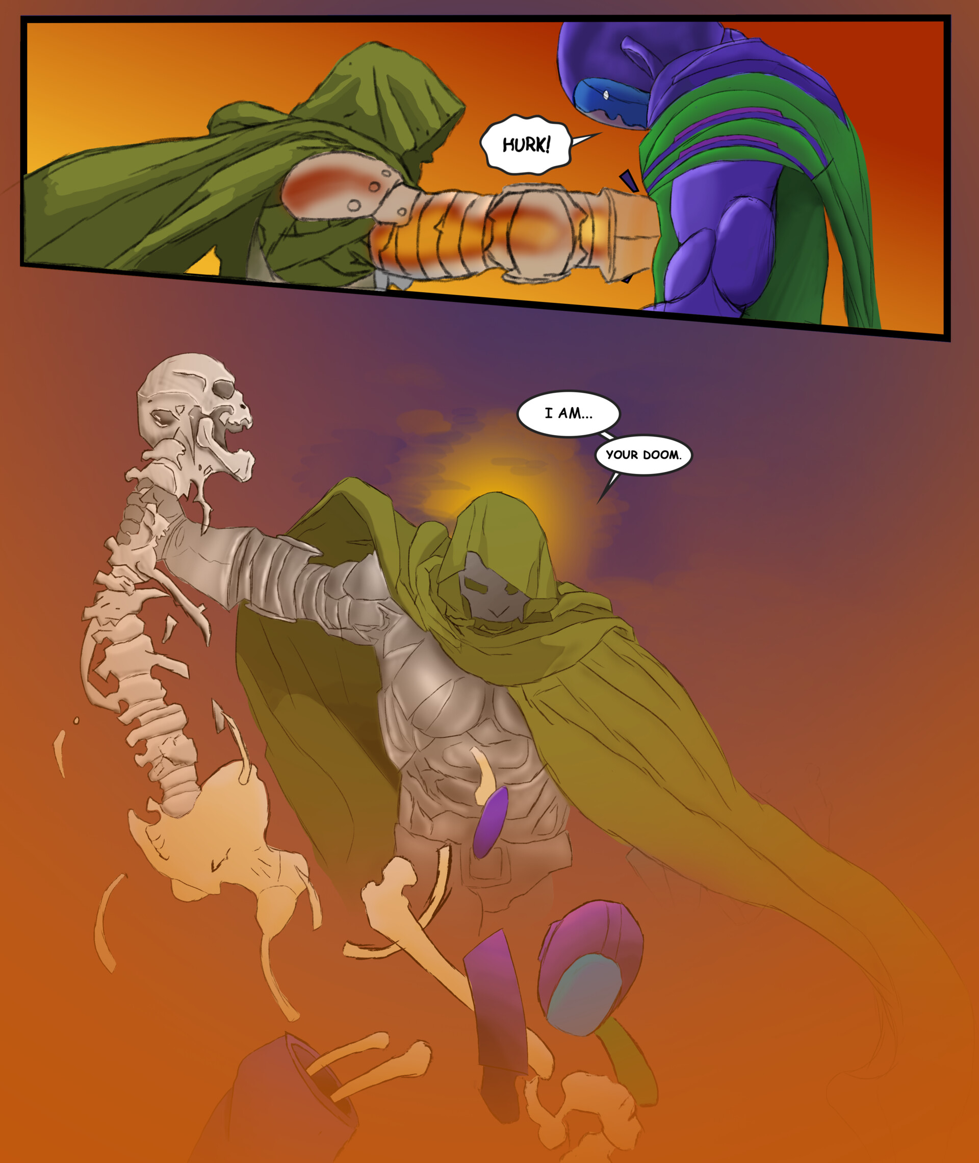 avengers doomsday comic art