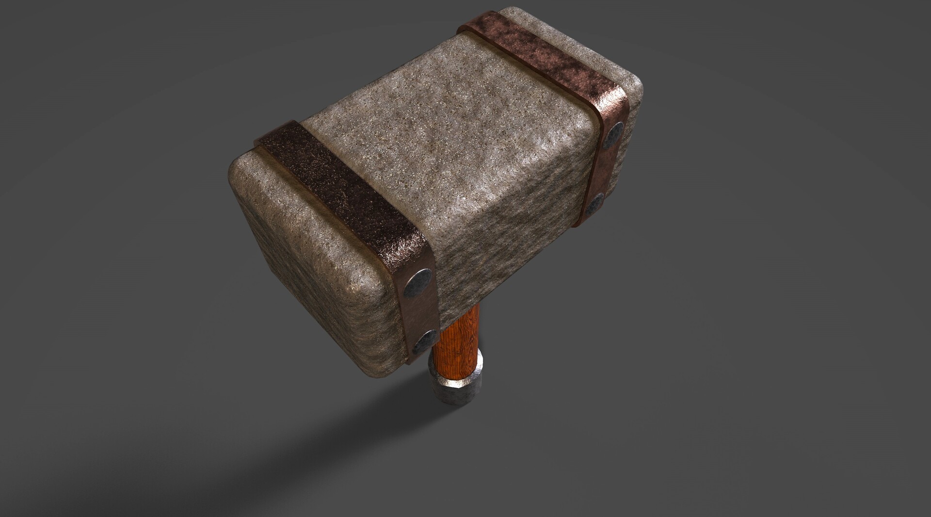 ArtStation - Stone Hammer : With wooden handle