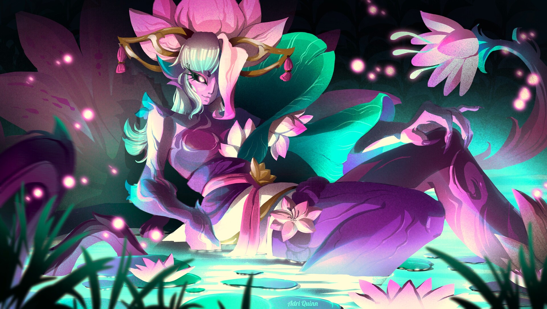 ArtStation - Spirit Blossom Zyra (Fan Art) (Legenday Skin)