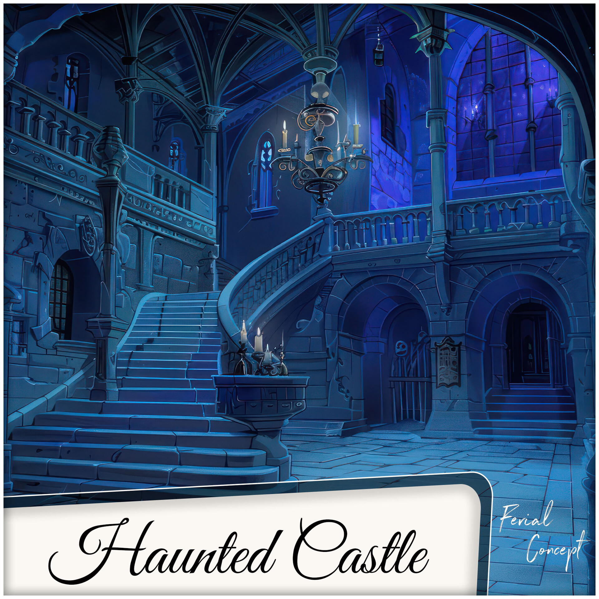 ArtStation - 🔹220 Haunted Castle - Cartoon Concept Reference Image Pack ...