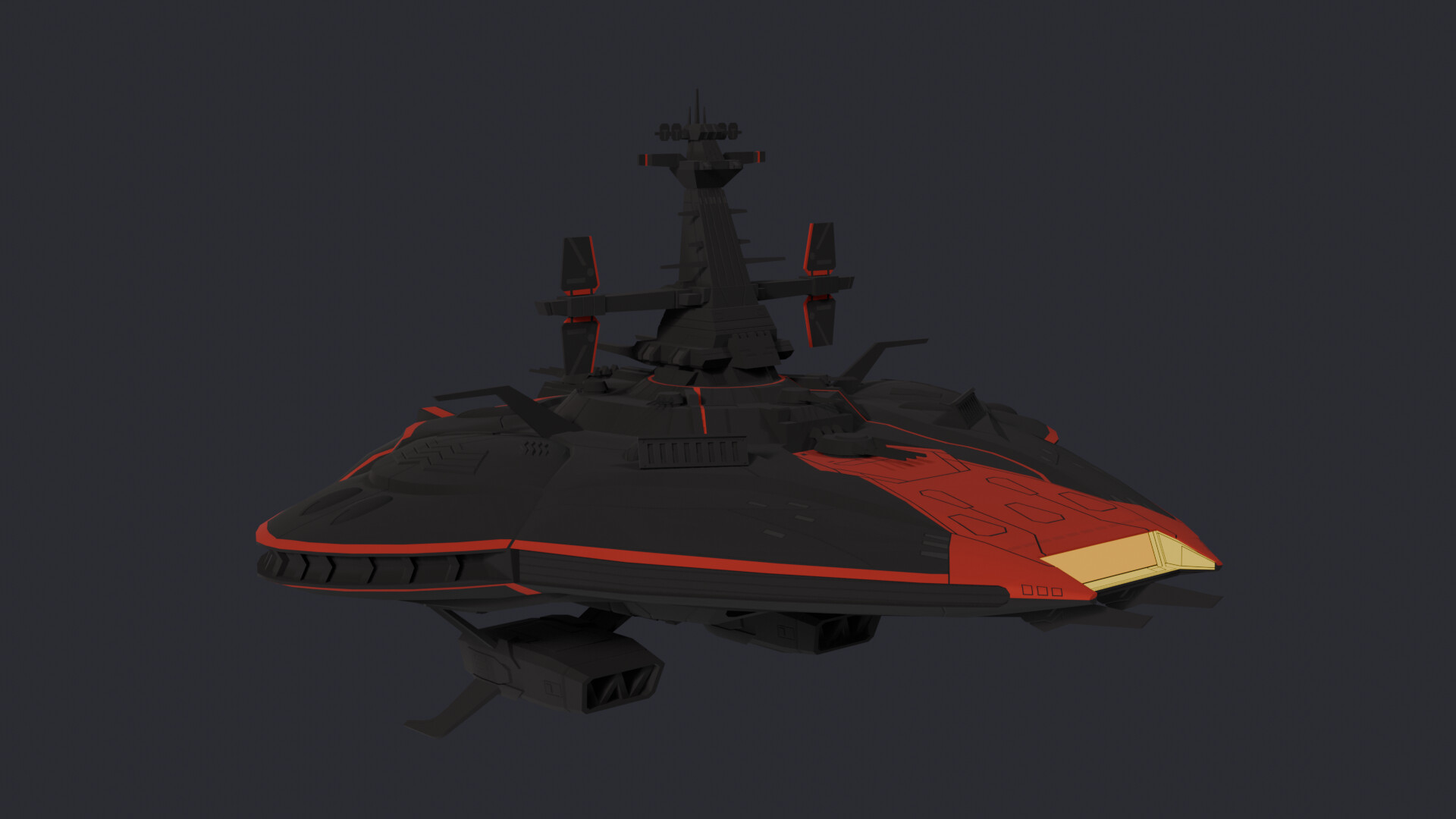 ArtStation - Pleiades Class Battleship // Dezarium from SBY