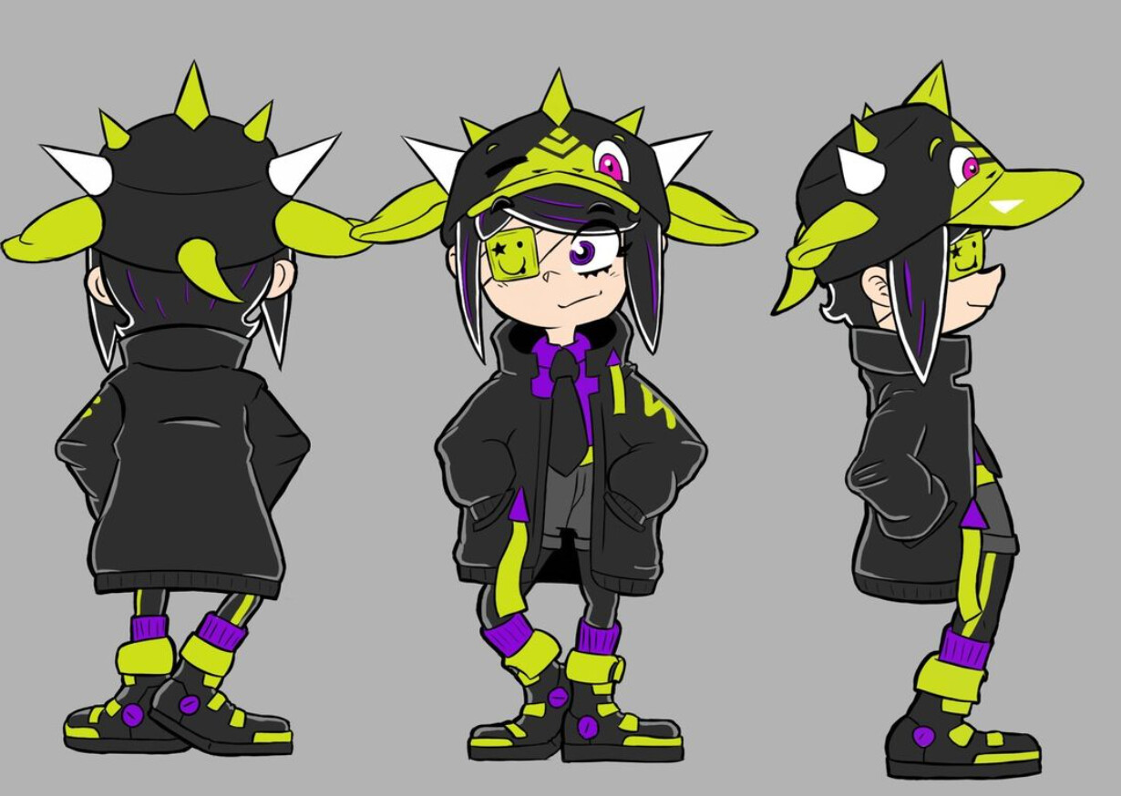 ArtStation - Ninjala OC character sheet