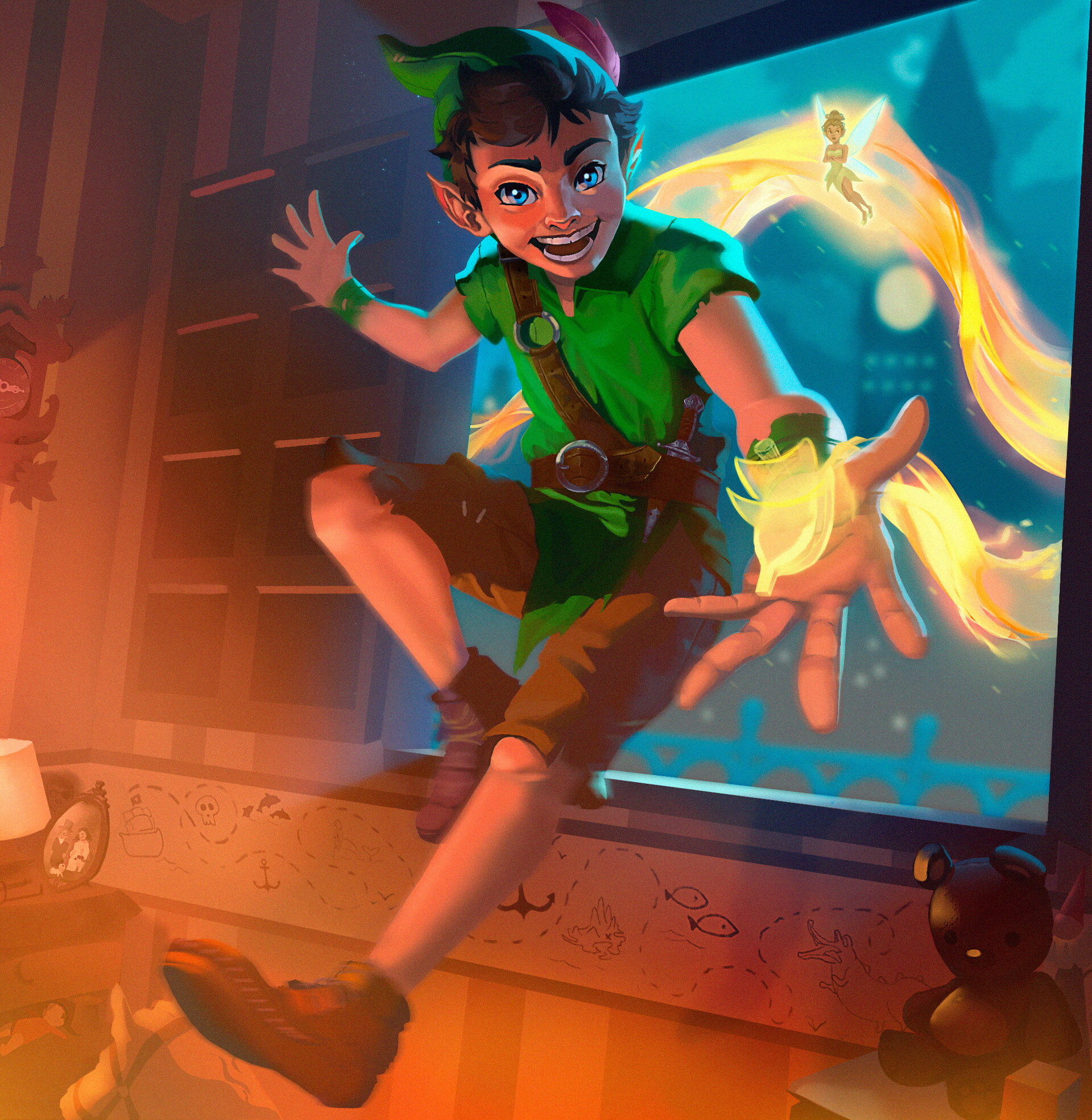 ArtStation - Peter Pan fanart for cardgame