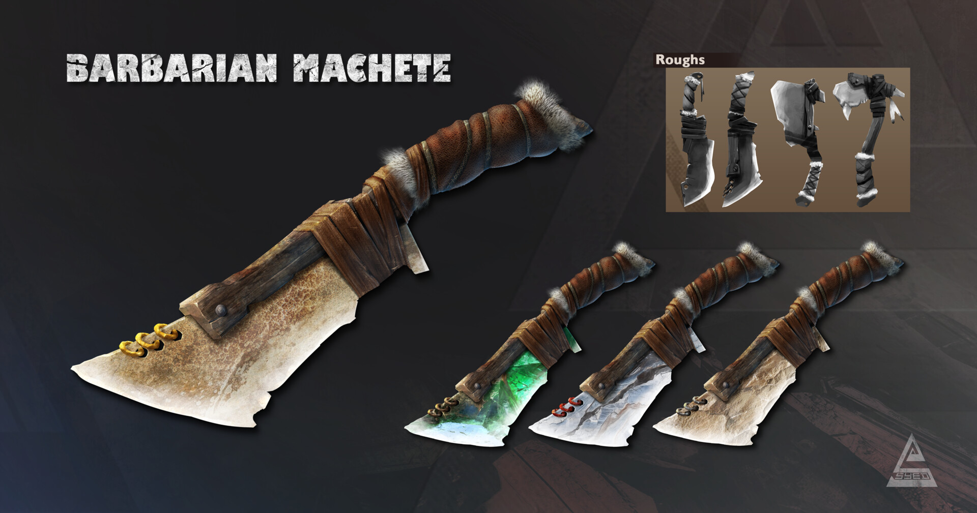 ArtStation - WEAPON CONCEPT ART 2D