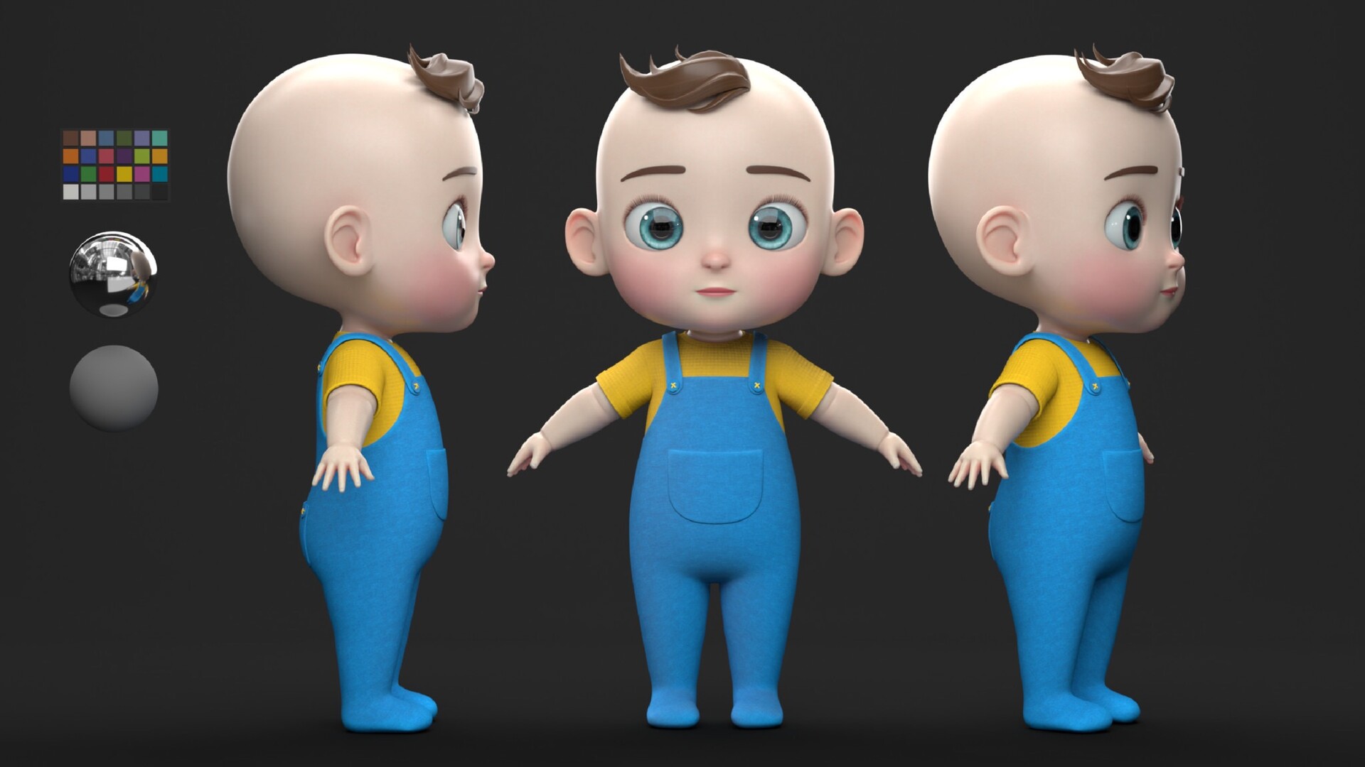 ArtStation - Baby Modeling YoutubeKid