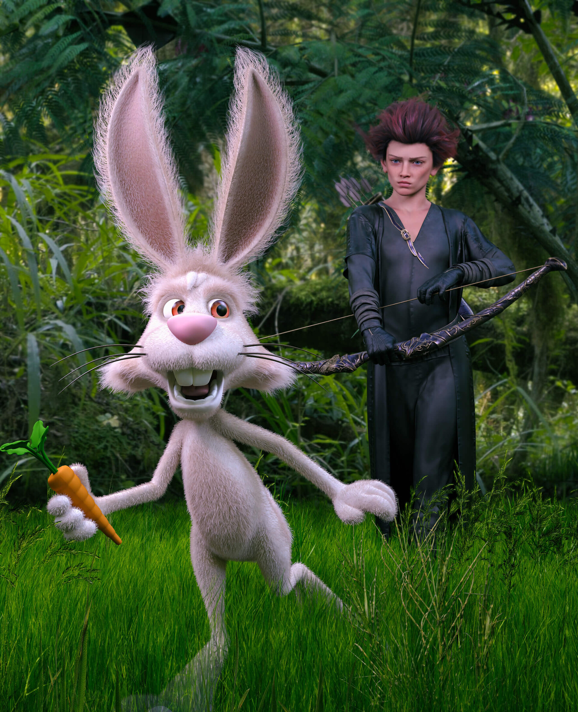 ArtStation - The Archer and the Rabbit