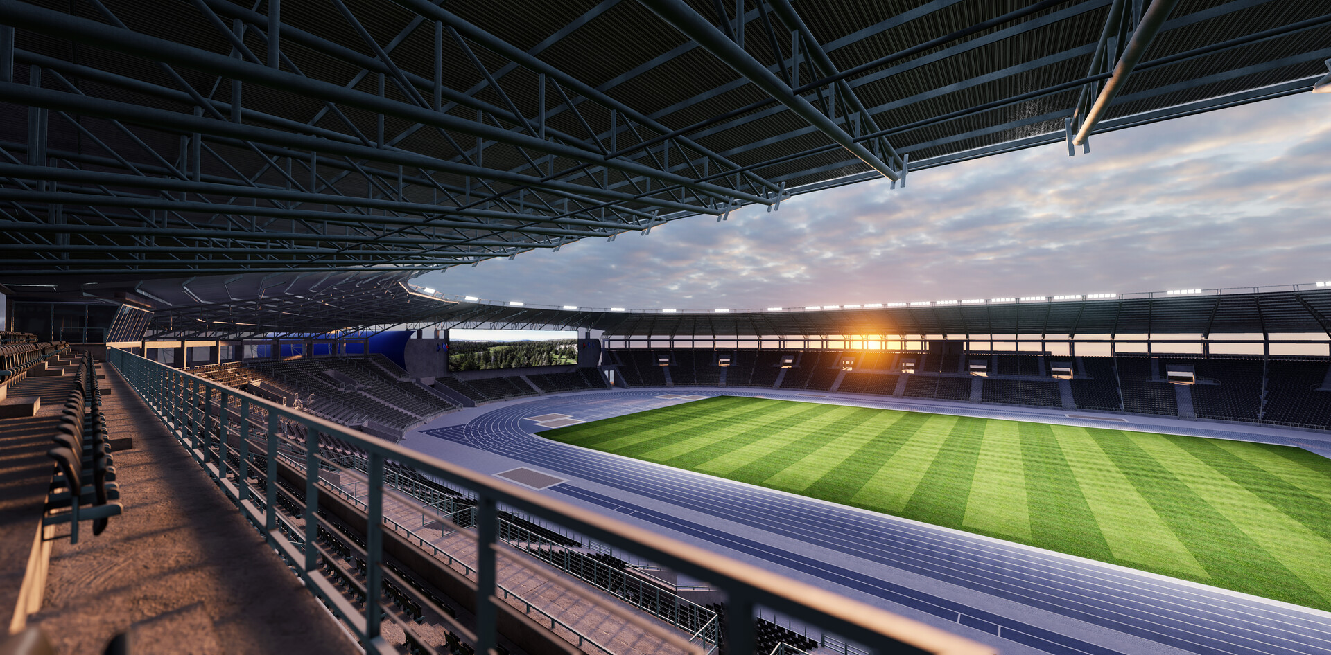 Jakub Lesniak - Stadium Archviz in UnrealEngine: "The House of Ball"