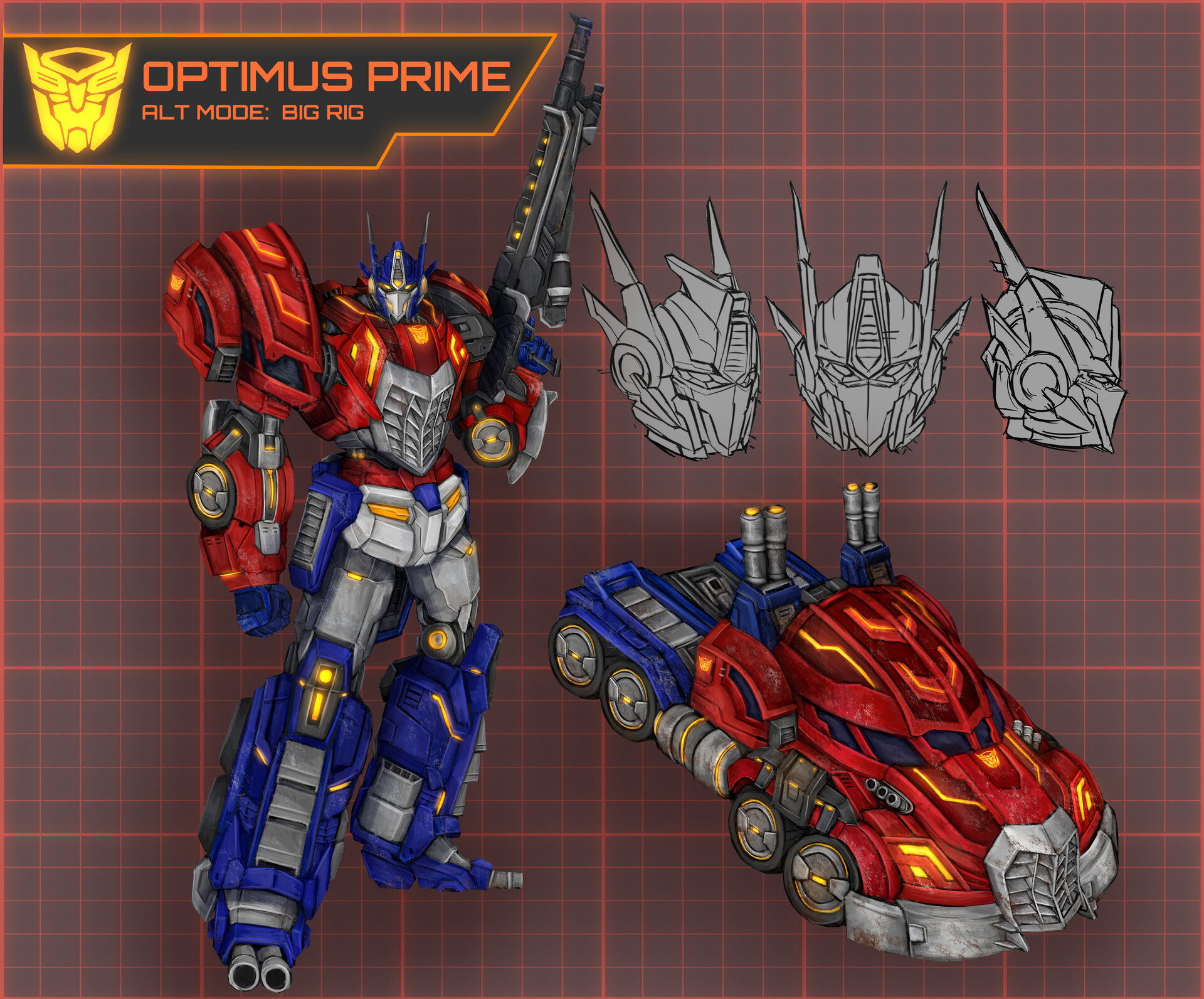 ArtStation - Transformers Ignited Optimus Prime
