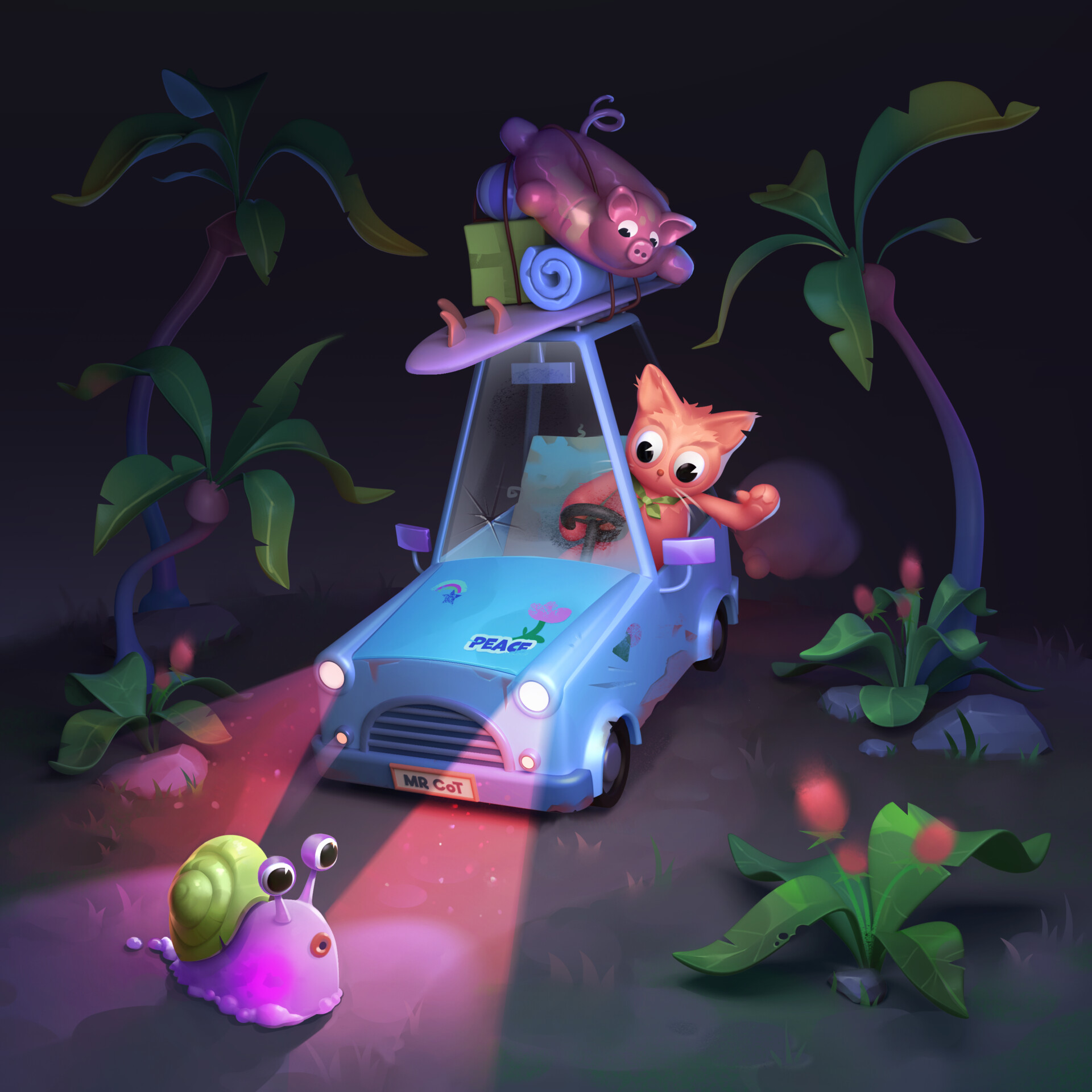 ArtStation - Mr. Cat's Midnight Adventure