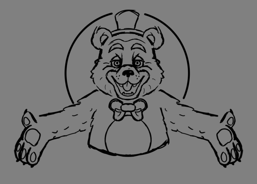 fredbear fnaf coloring pages