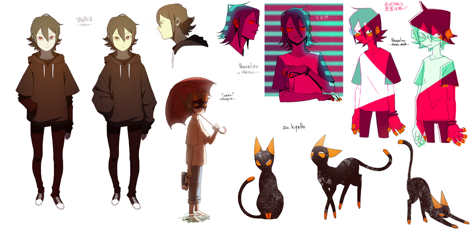 Kuru - Neurose fanmade MV - concept arts • character designs