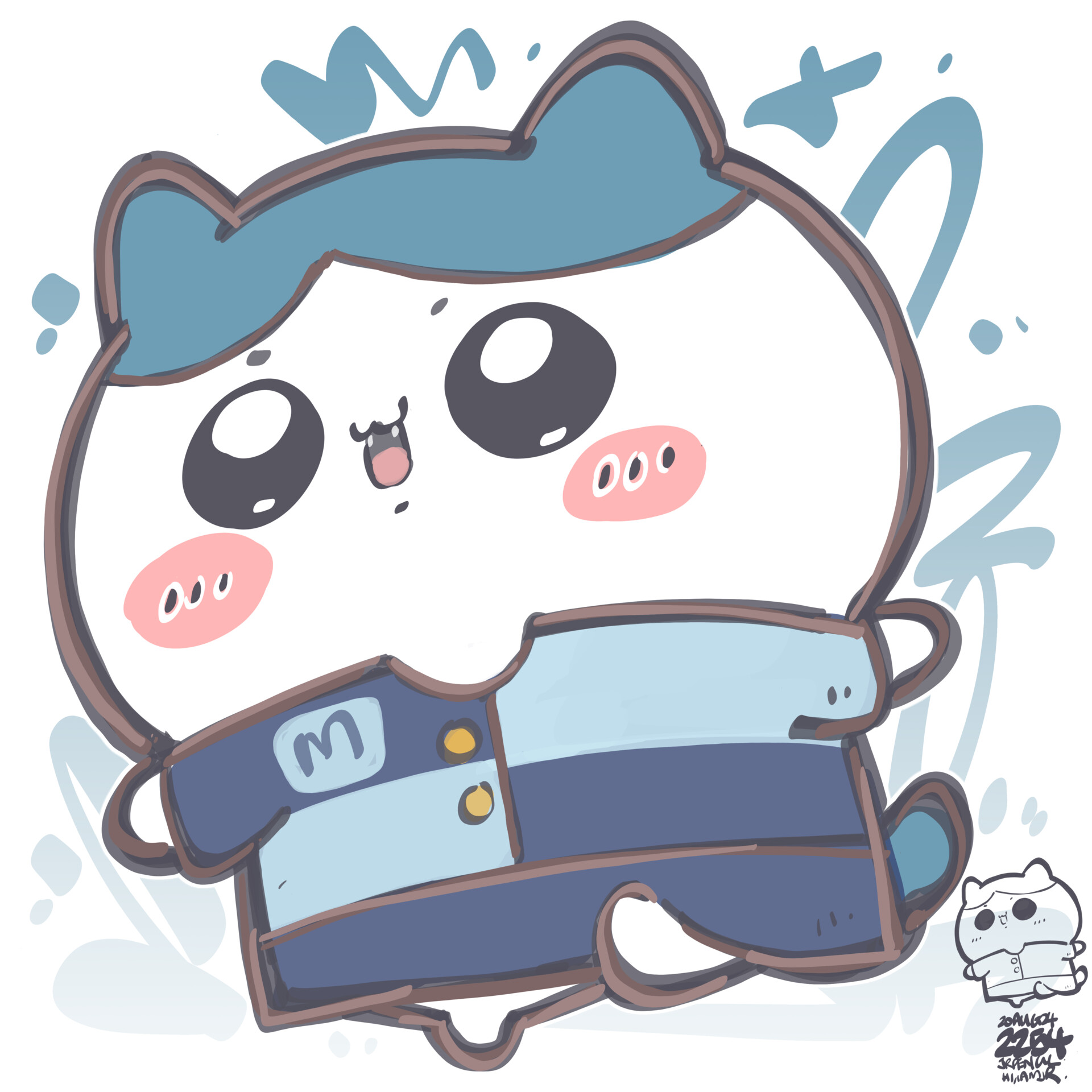 ArtStation - 2254 - Hachiware : Macdonald Collab Outfit / 小八猫 : 麦当劳联动服装 ...