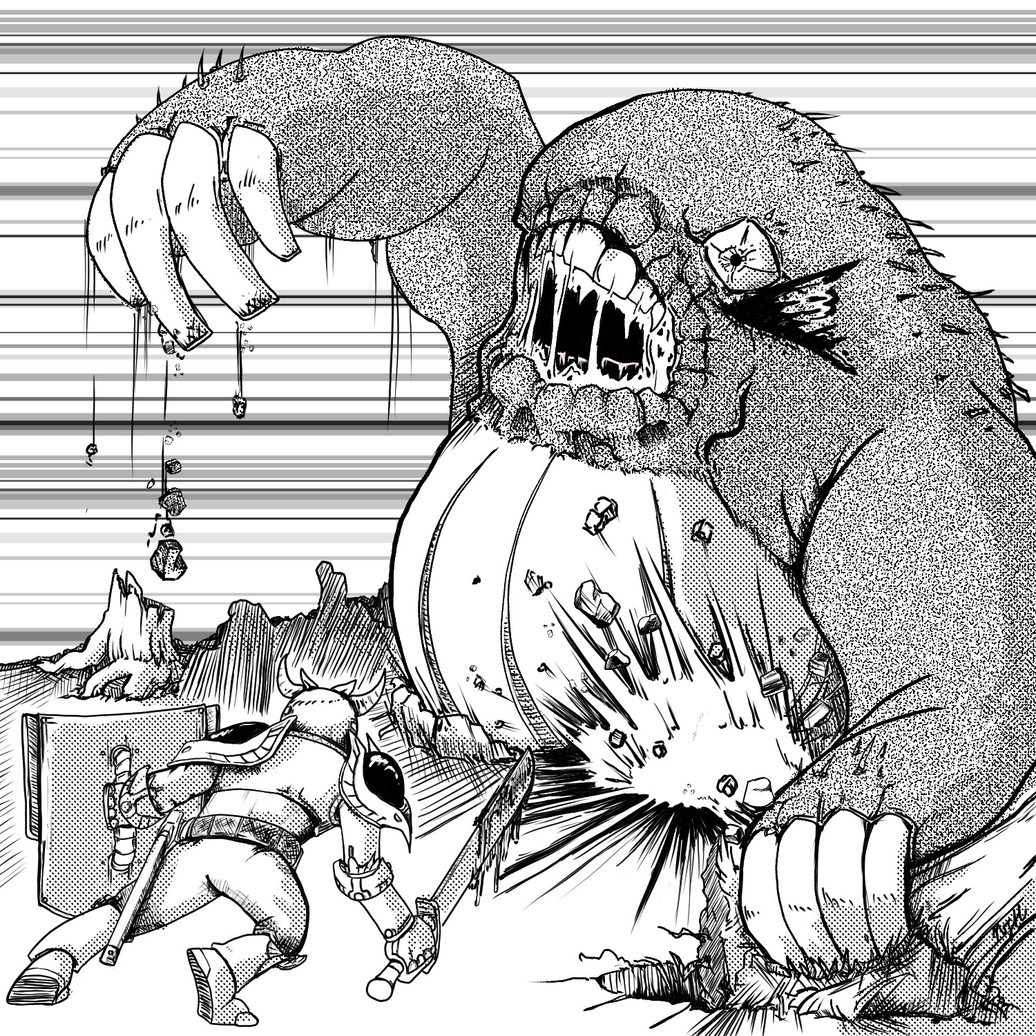 how to draw mole knight