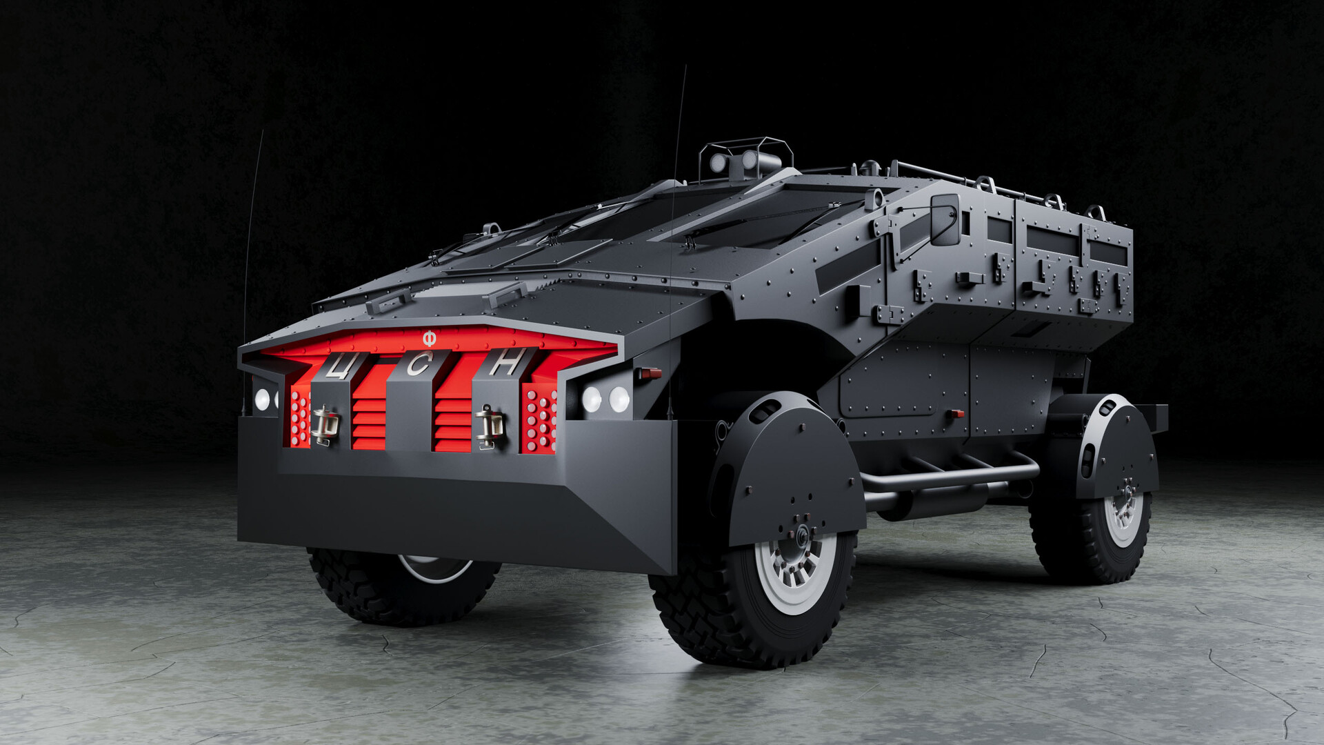 ArtStation - Heavy army armored vehicle Falcatus