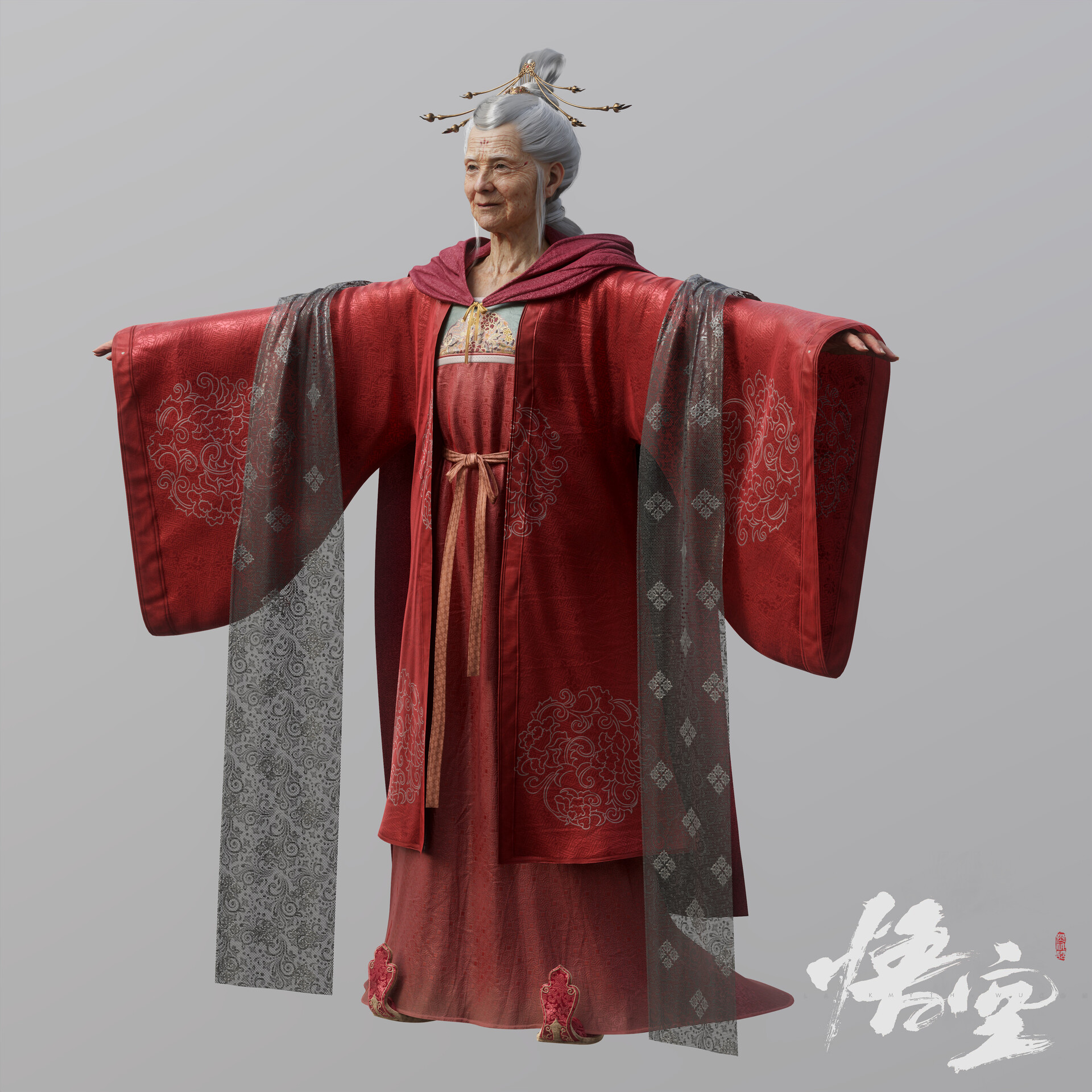 huan gugu - wukong Character Modeling_蜘蛛精