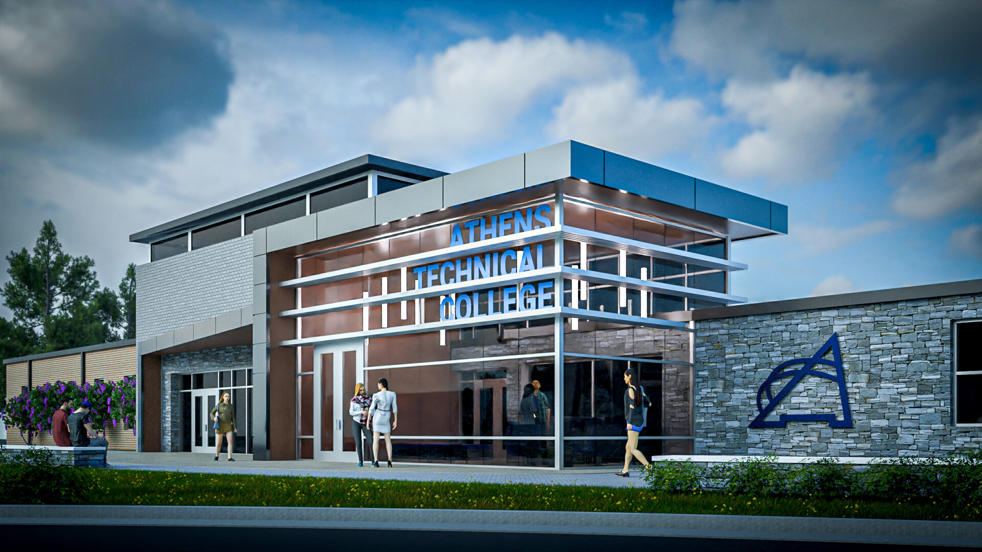 ArtStation - Athens Tech Concept Entrance