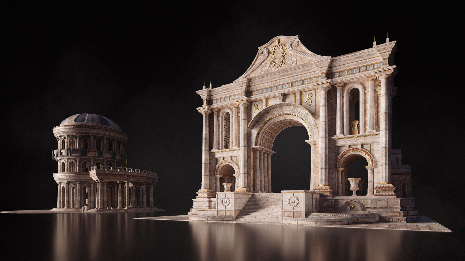 KitBash3D - "Atlantis" - 3D Models and Materials Kit