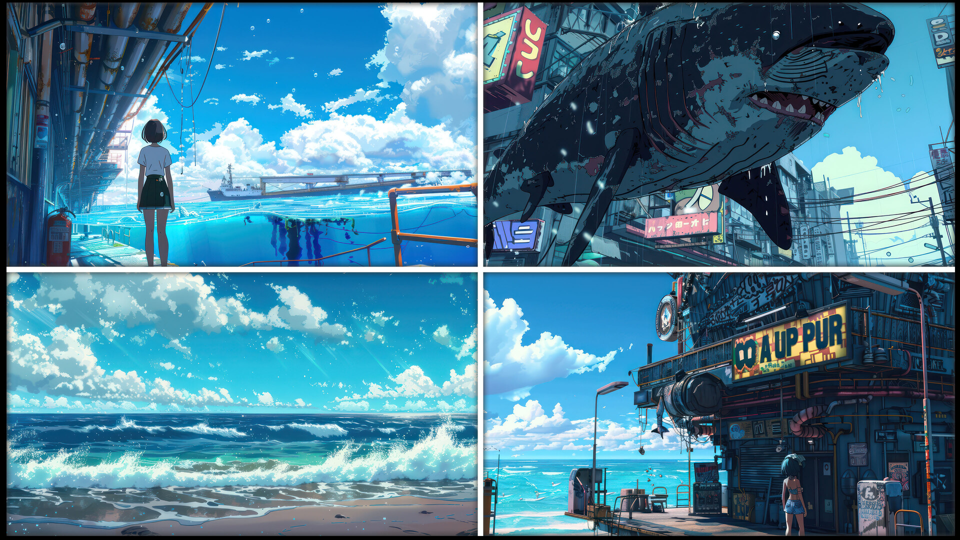Ferial Concept - 🔹240 Ocean Punk - Anime Concept Reference Image Pack v ...