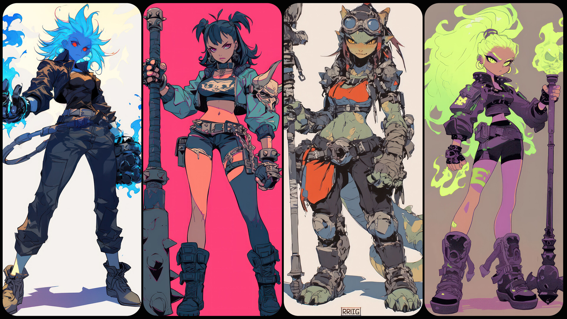 Ferial Studio - 🔹210 Rebel - Cartoon Character Reference Image Pack v ...