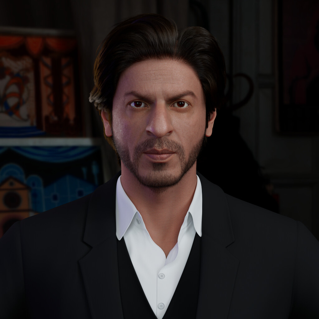 ArtStation - Shah Rukh Khan Portrait