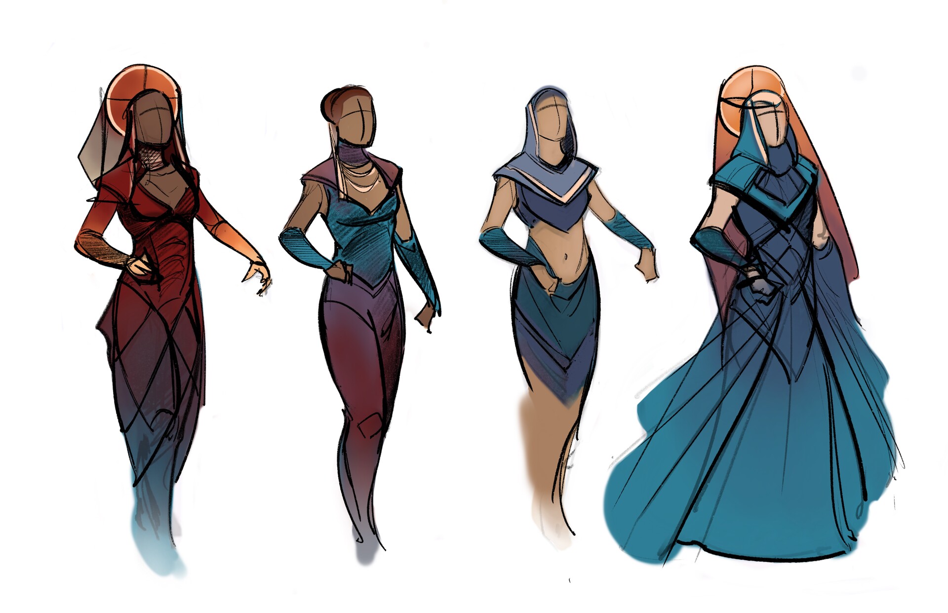 ArtStation - Portfolio - Rough Character Variants