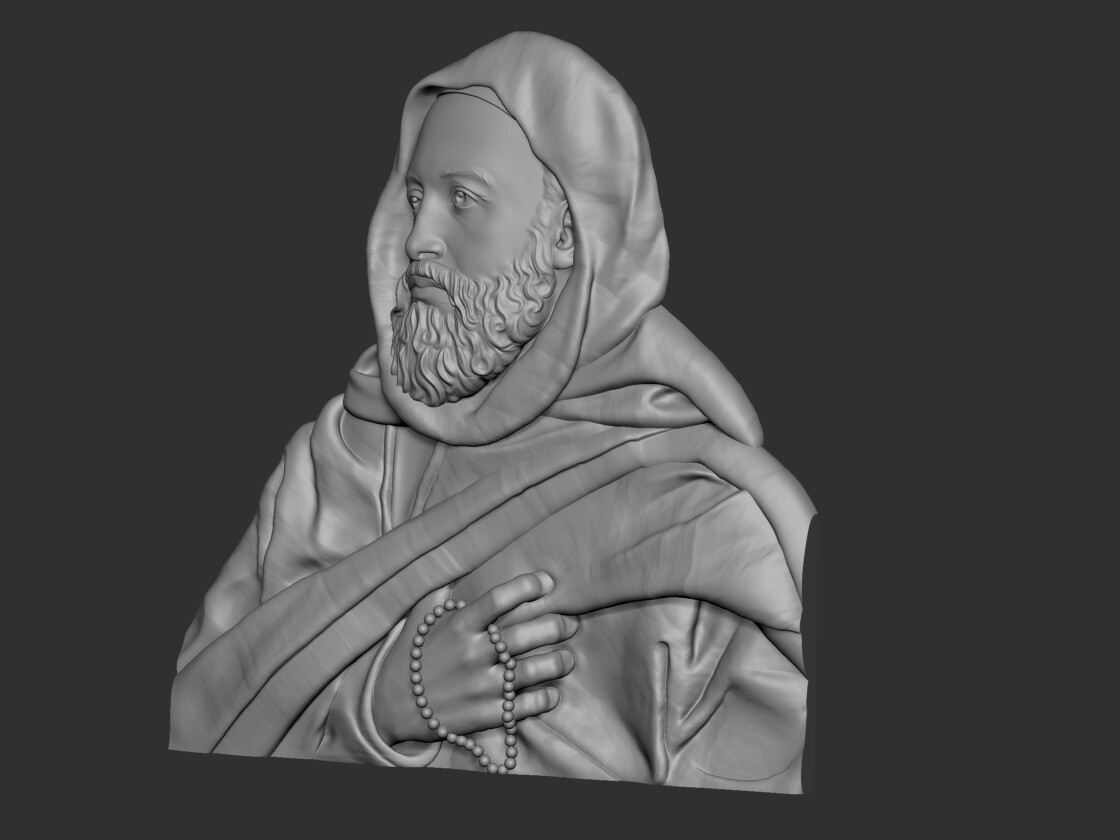 Mohamed Sorour - Bas-Relief Portrait of Emir Abdelkader