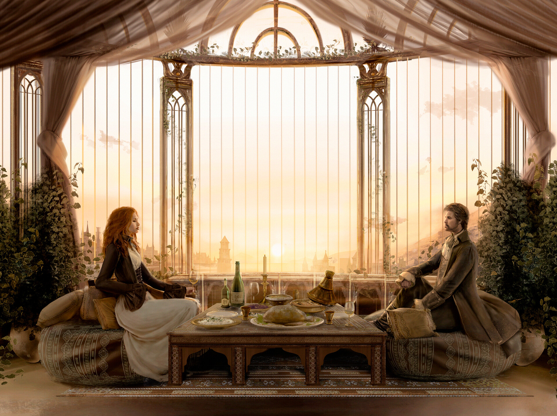 ArtStation - Sabetha and Locke Lamora dinner