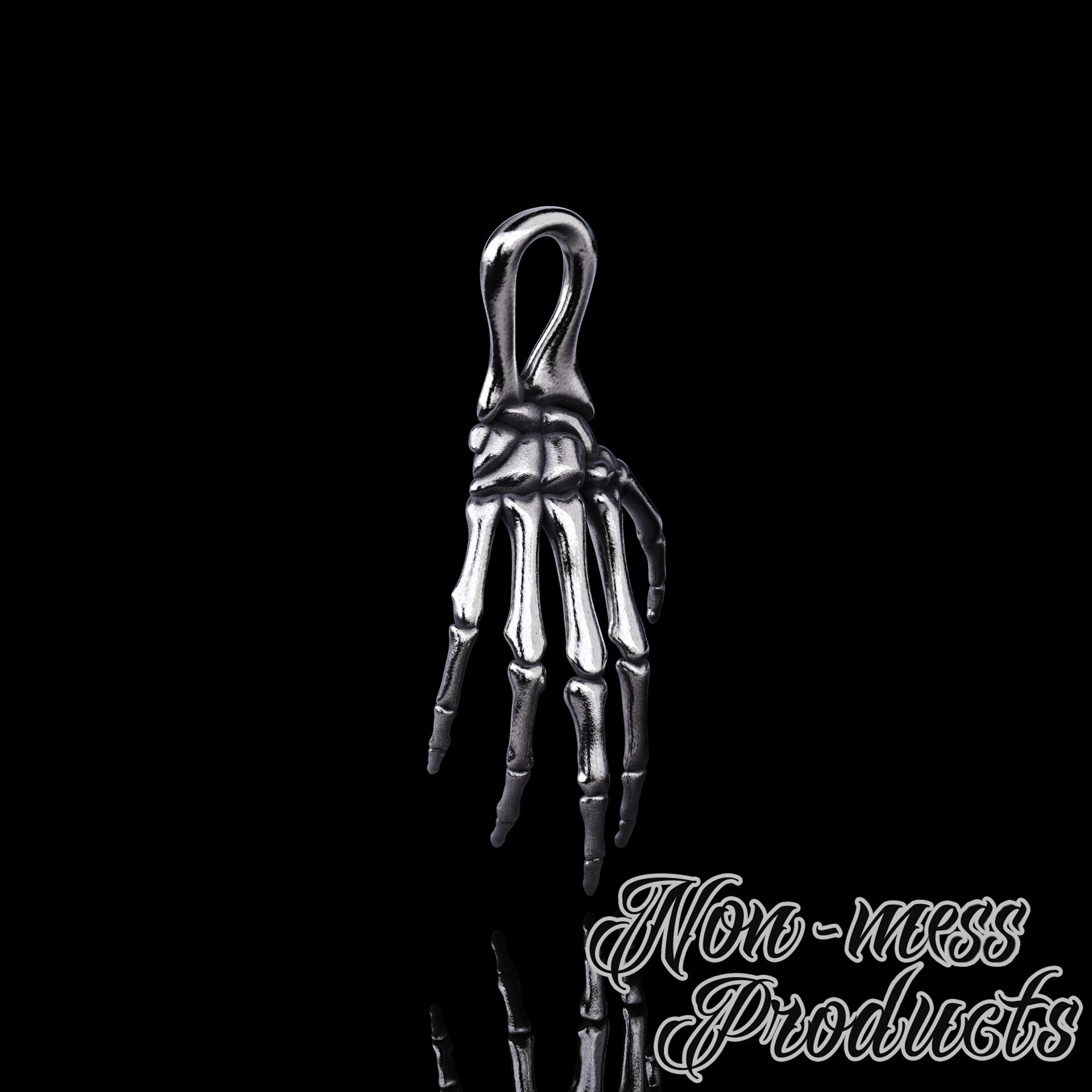 ArtStation - Hand Bones Pendant