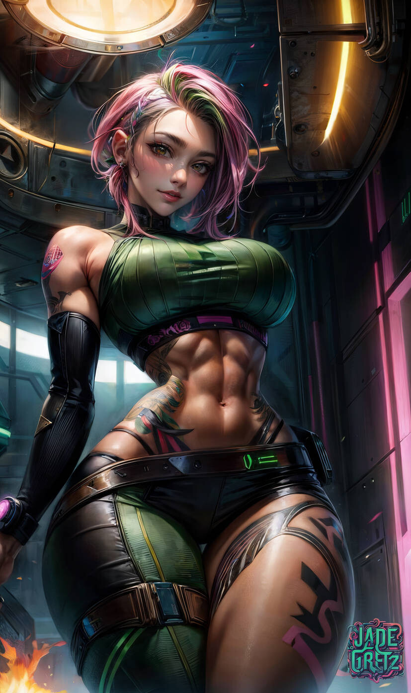 ArtStation - Judy: The Synth-Siren's Serenade by Jade Gretz