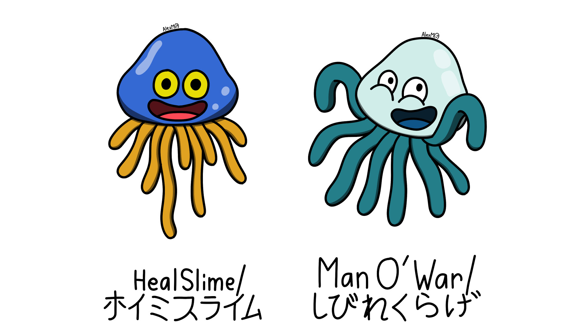 ArtStation - Dragon Quest II Healslimes.