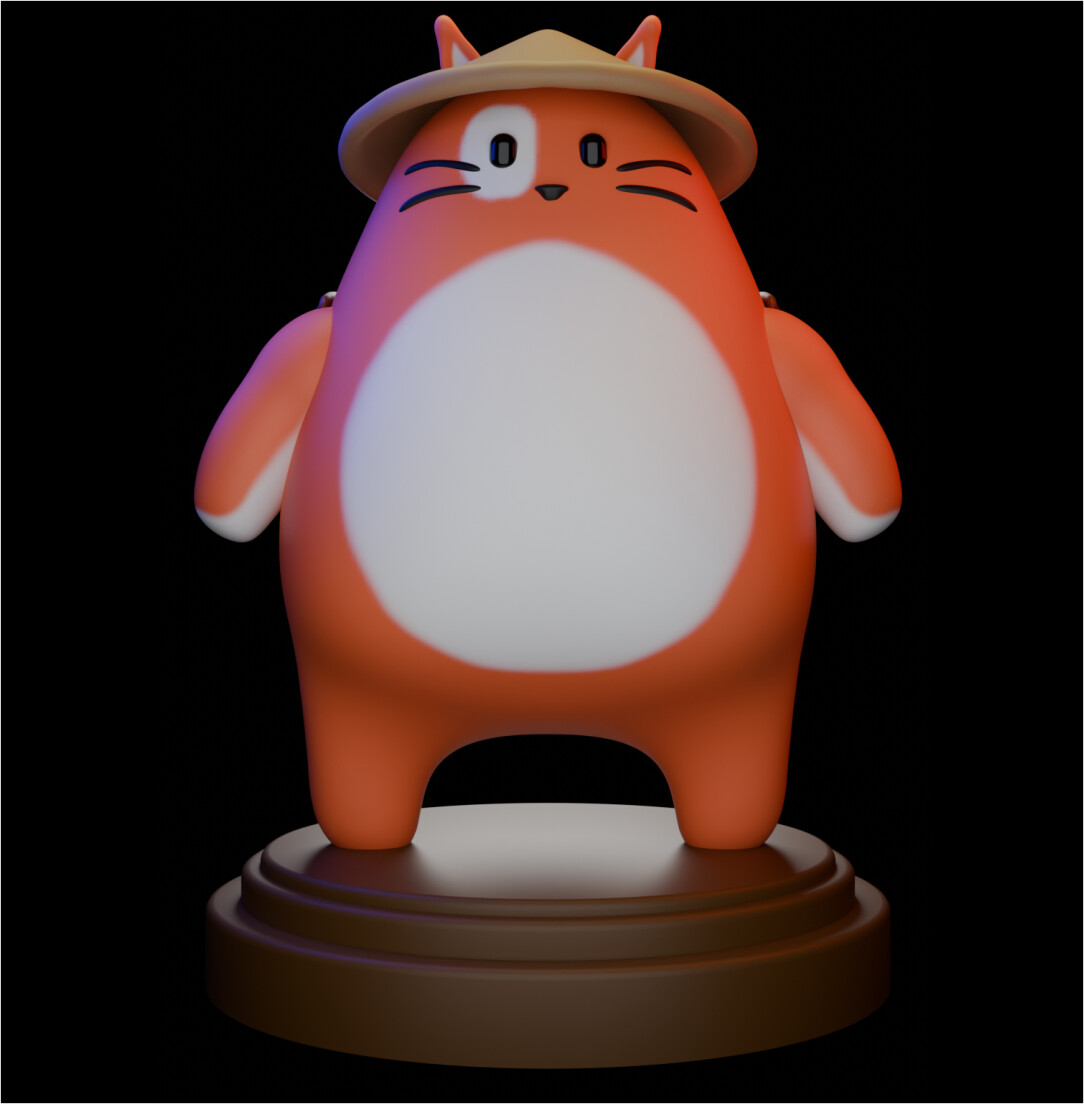 ArtStation - Cute 3D character made in Blender