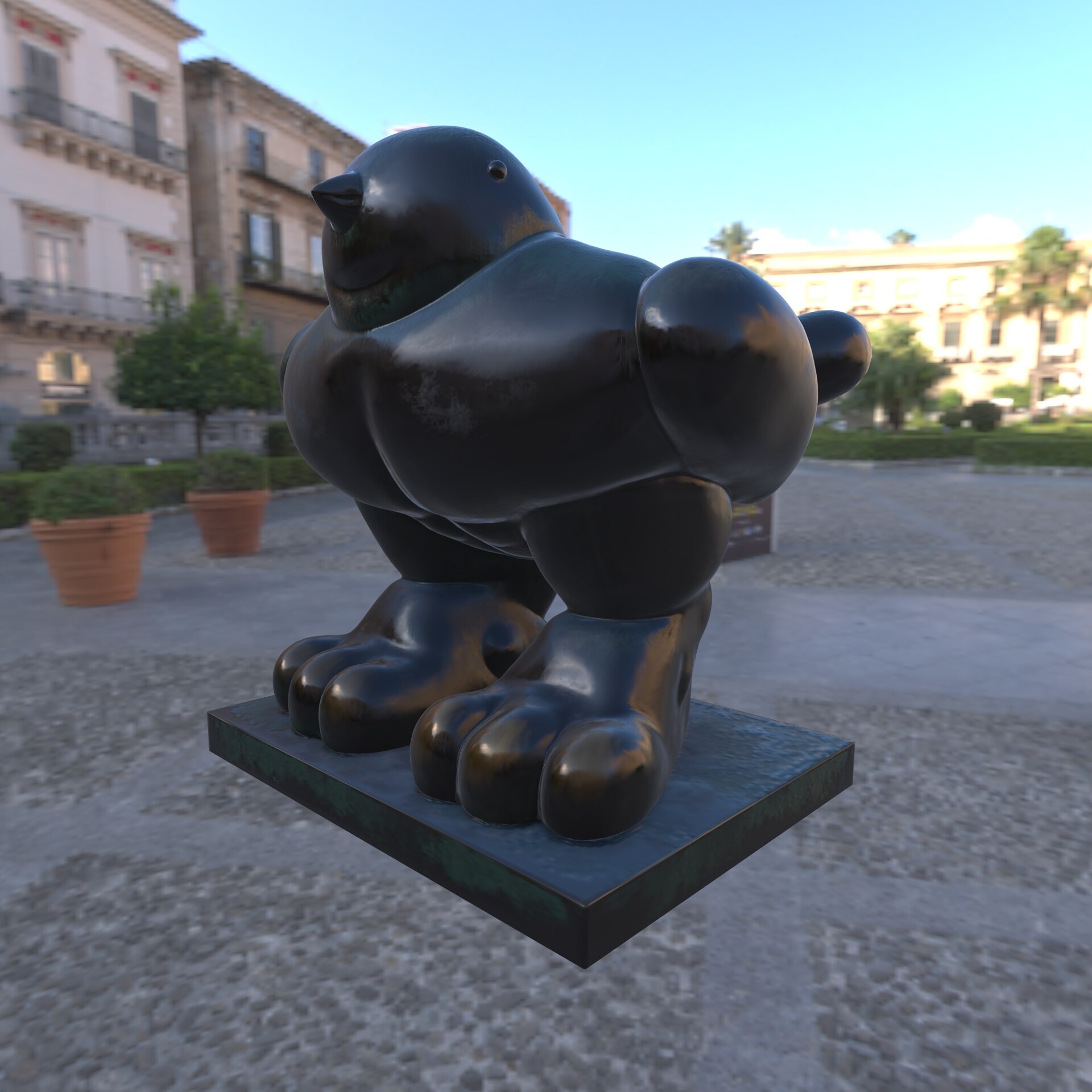ArtStation - Botero Bird sculpture