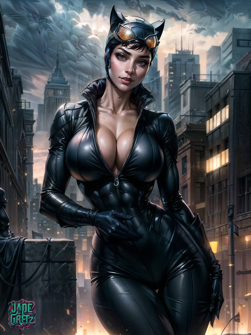 ArtStation - Catwoman: Moonlit Mischief Maker by Jade Gretz
