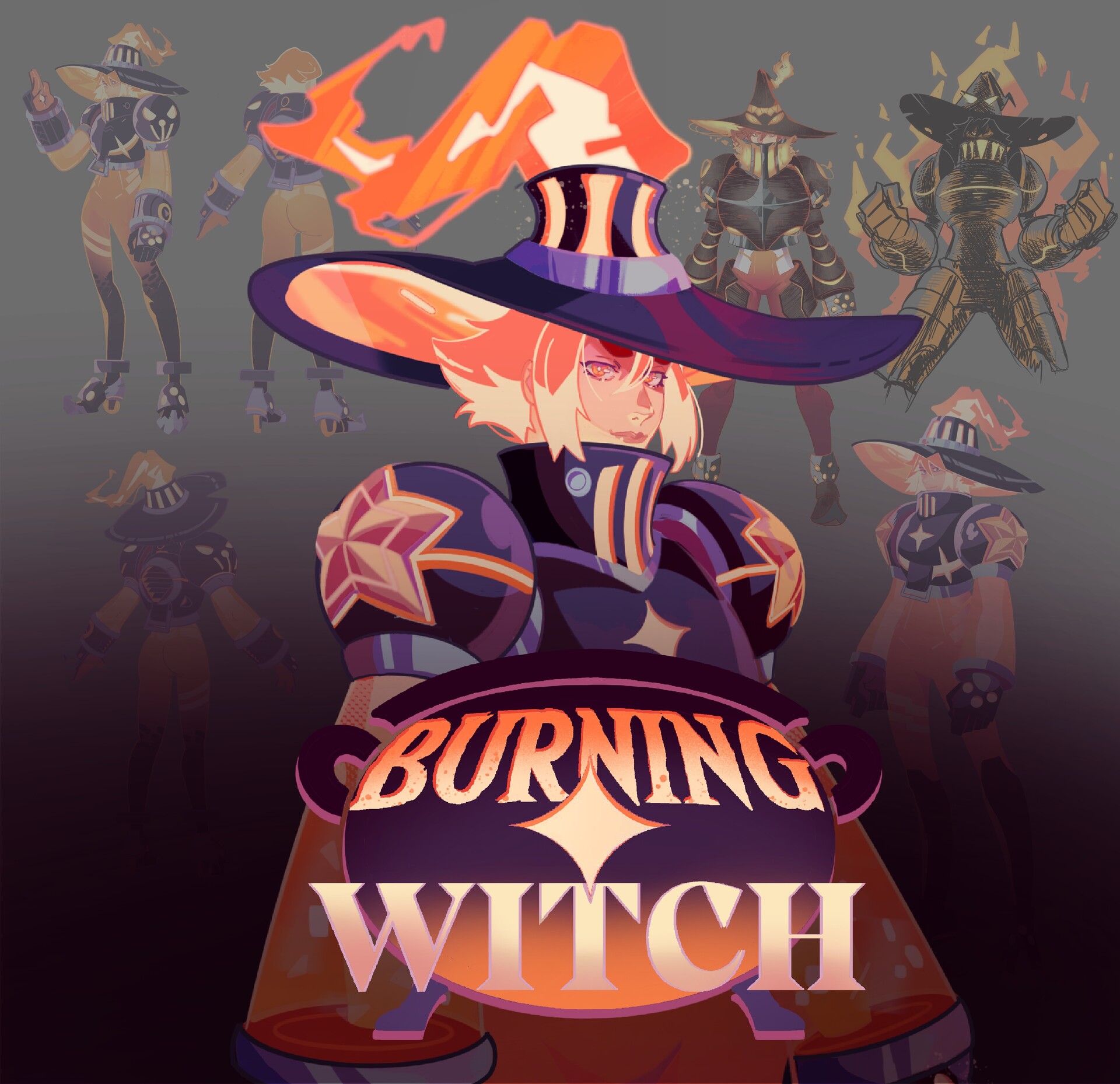 ArtStation - Burning witch