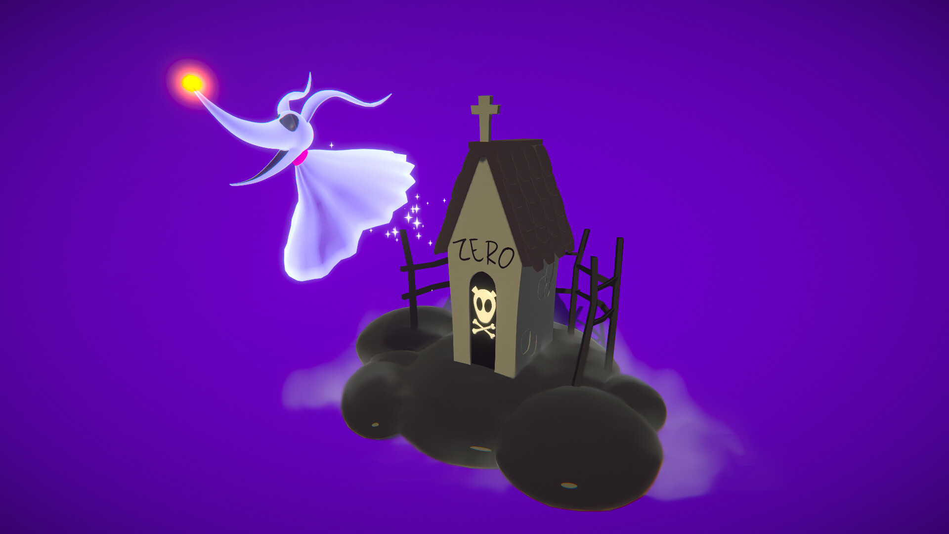 Nightmare Before Christmas Zero Wallpaper 100+] Nightmare Before