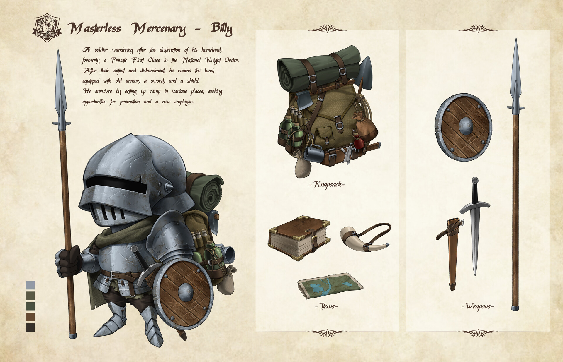 ArtStation - Masterless Mercenary - Billy