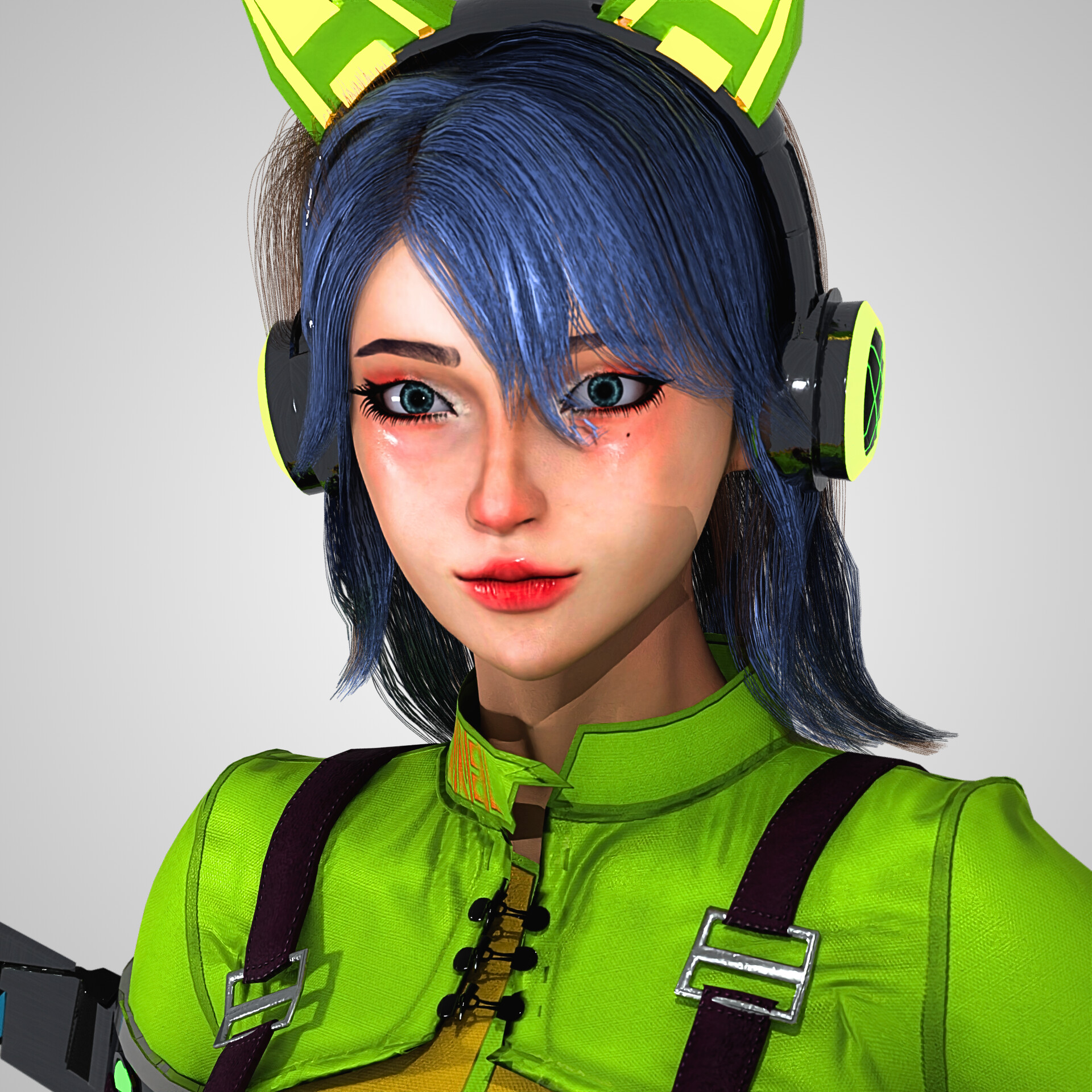 ArtStation - Futuristic Girl - Game Ready