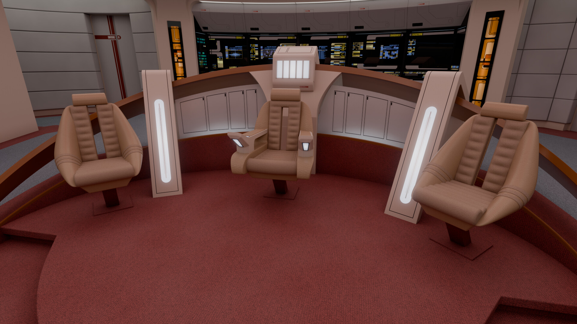 Tadeo D'Oria - USS Enterprise-D - Deck 01: Main Bridge (Alternate 2395)