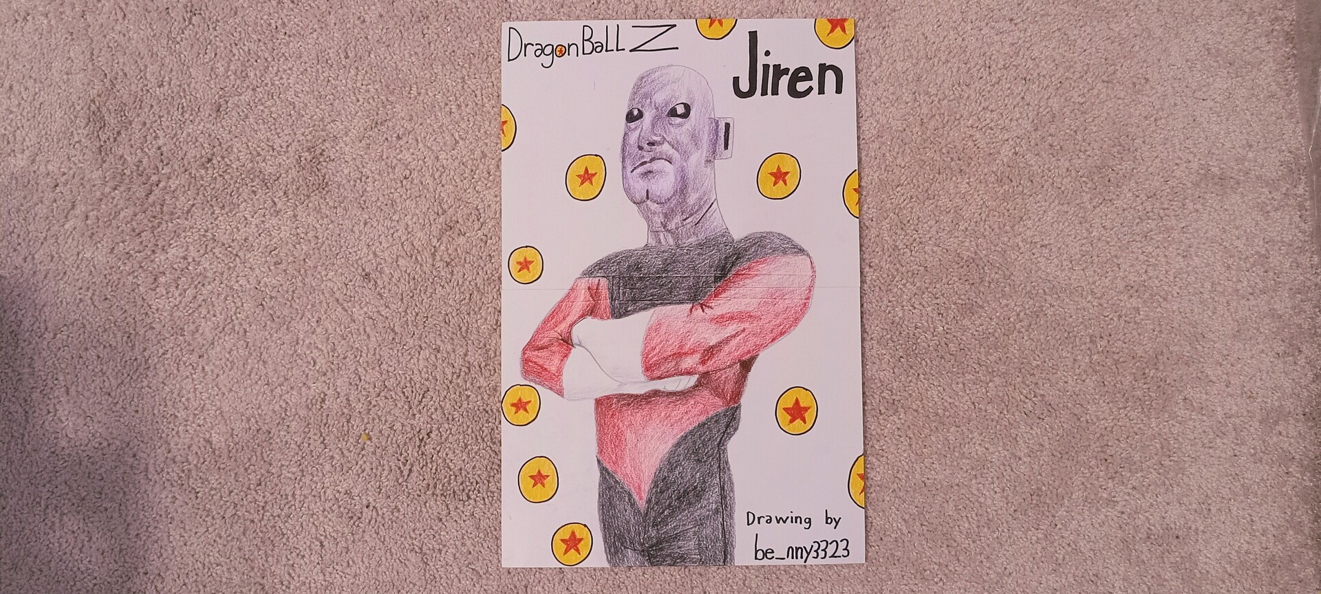 how to draw dragon ball z jiren