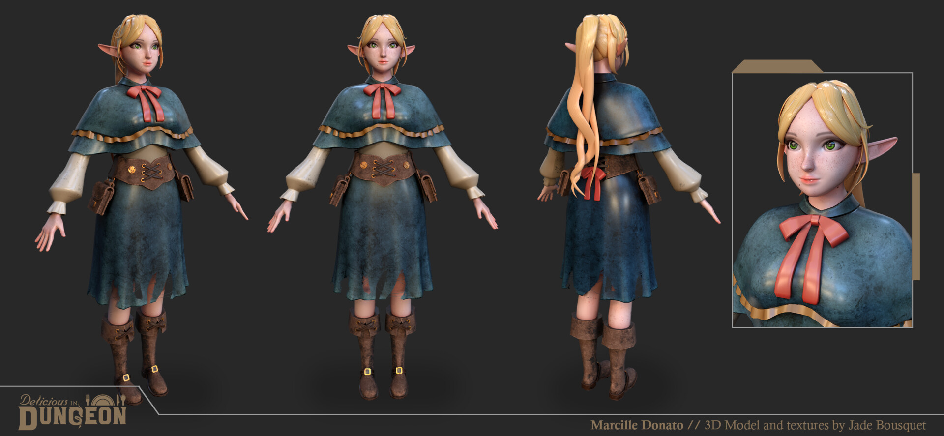 ArtStation - Marcille Dungeon Meshi Redesigned