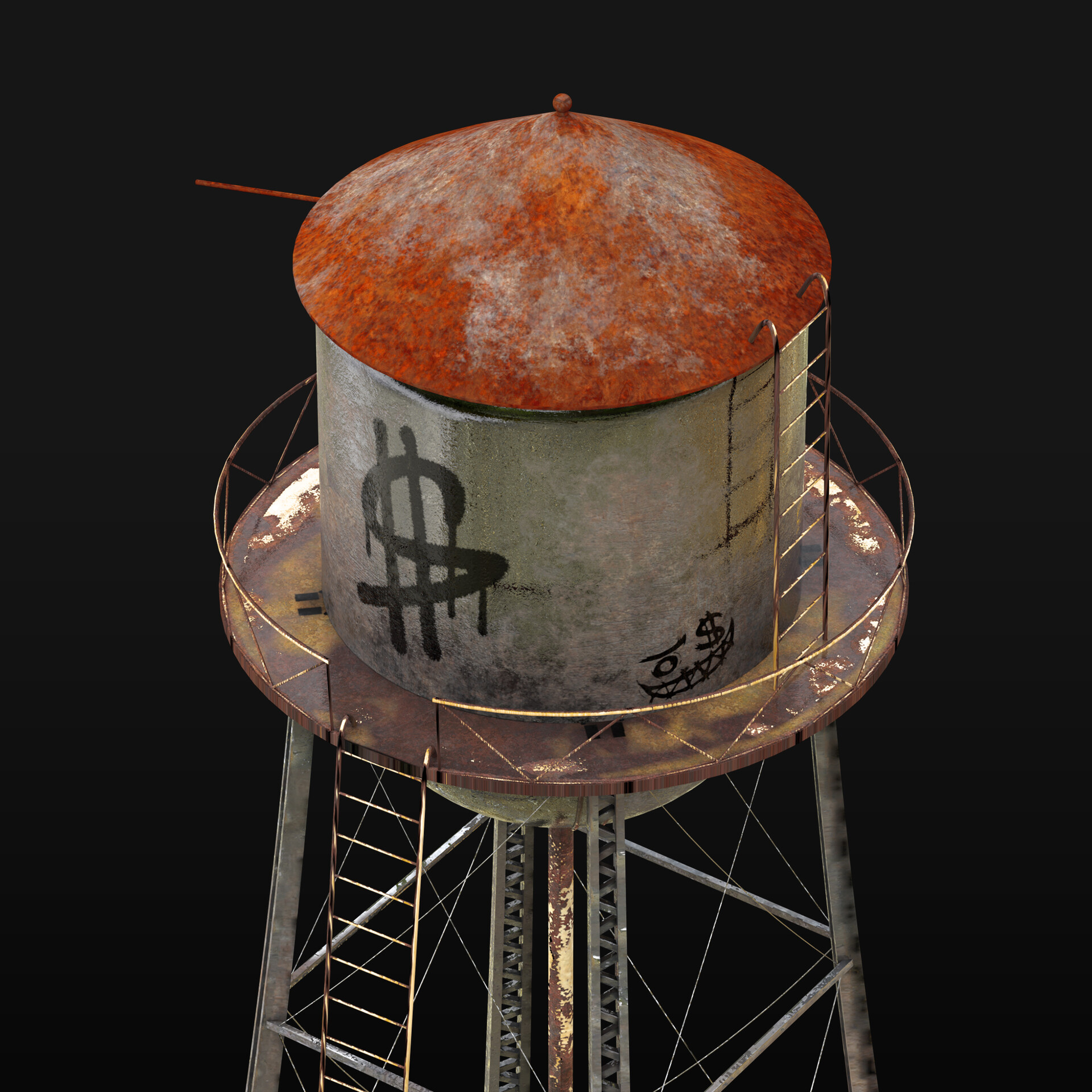 ArtStation - Apocalyptic Water Tower