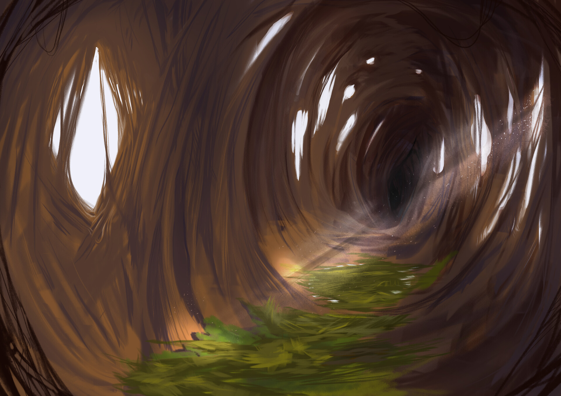 ArtStation - Inside of monster nest